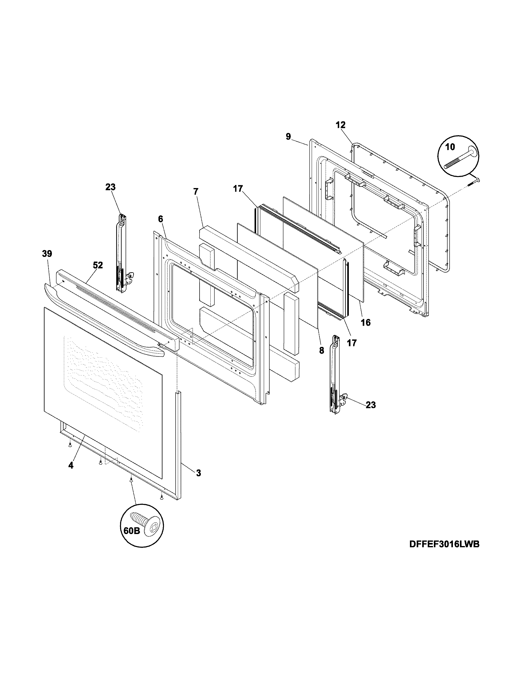Official Frigidaire LFEF3017LBD electric range parts | Sears PartsDirect