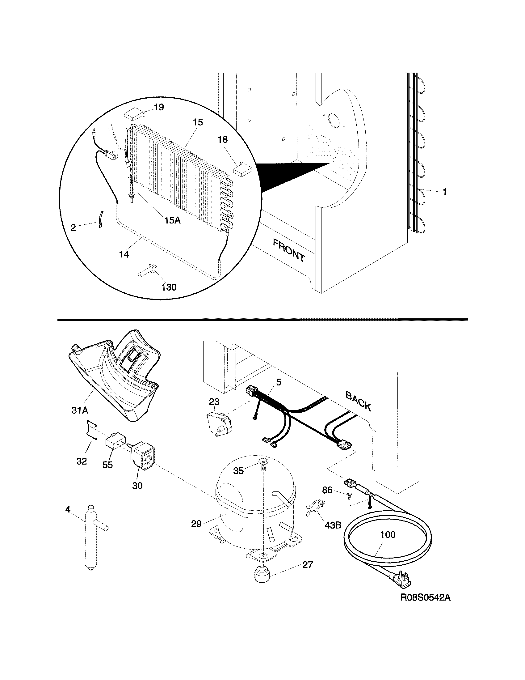 Official Frigidaire LFFH20F3QM0 upright freezer parts | Sears PartsDirect