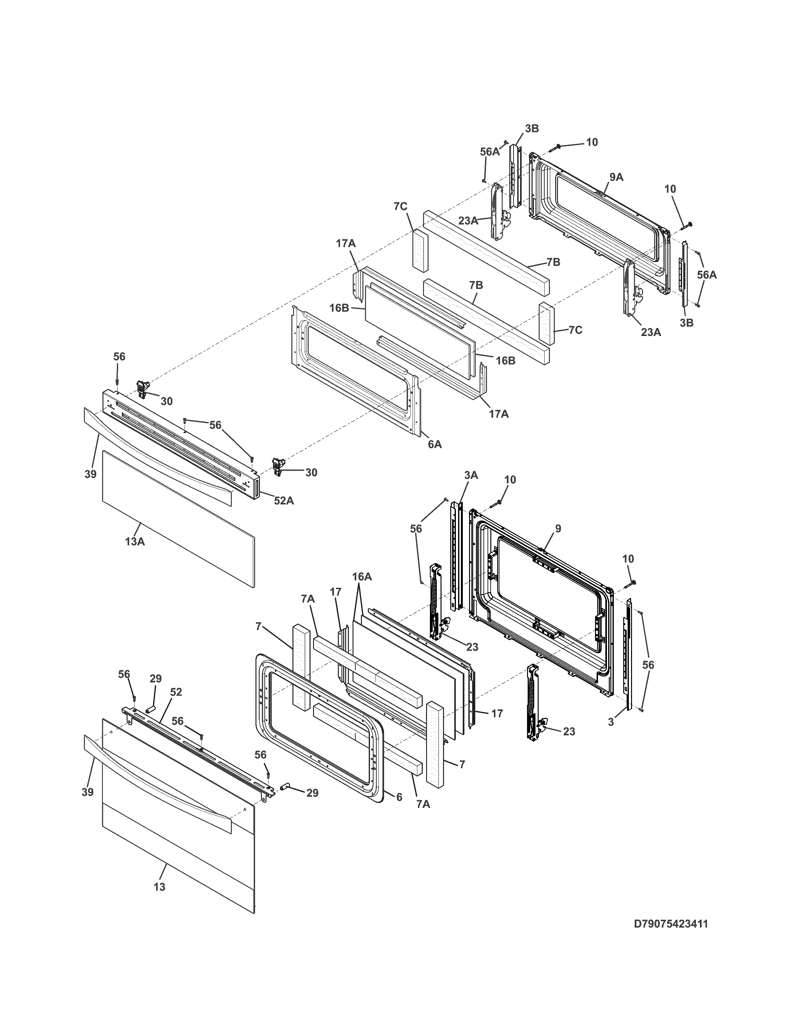 Official Kenmore Elite 79075423411 gas range parts | Sears PartsDirect