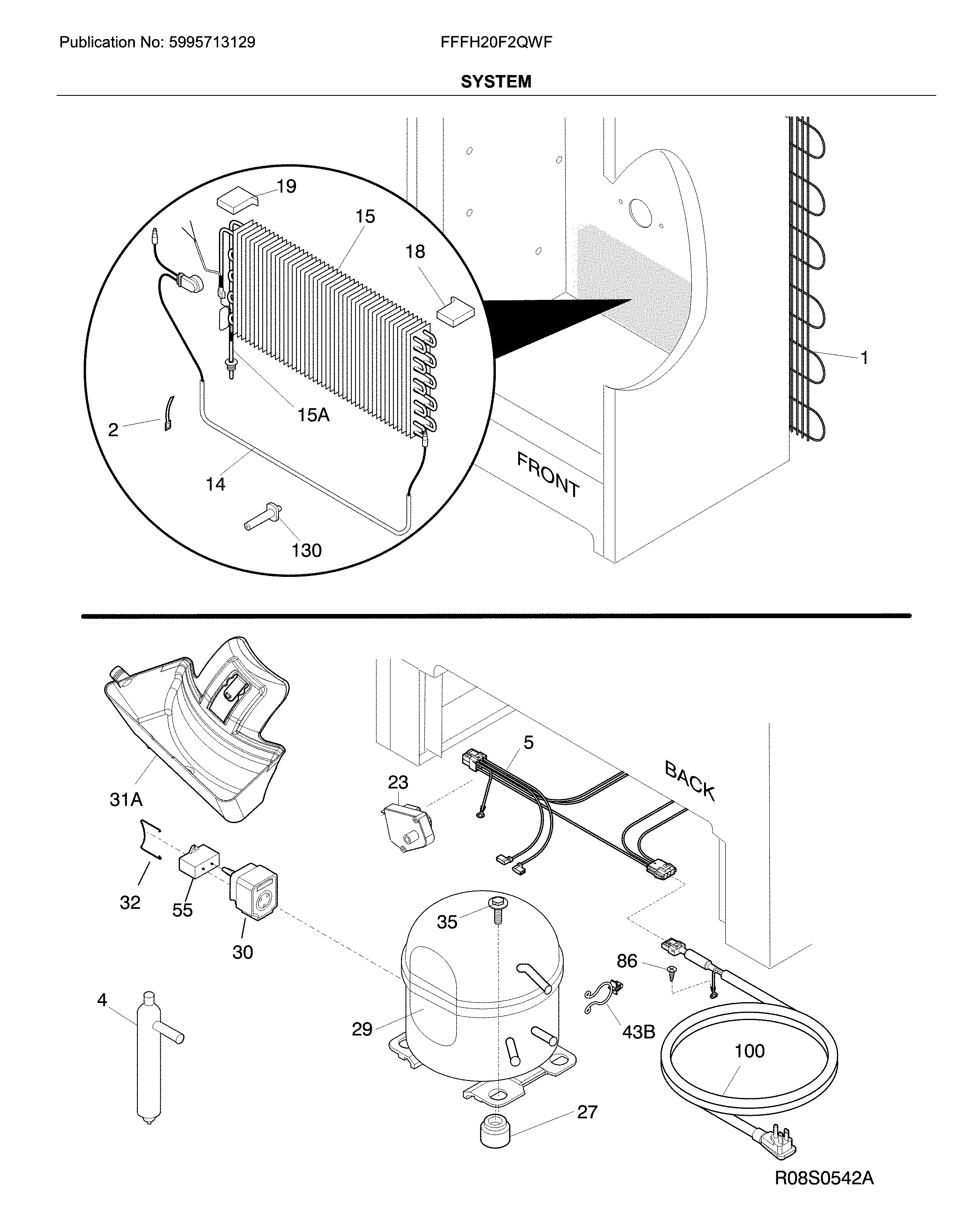 Frigidaire FFFH20F2QWF upright freezer Parts | Diagrams, Manuals ...