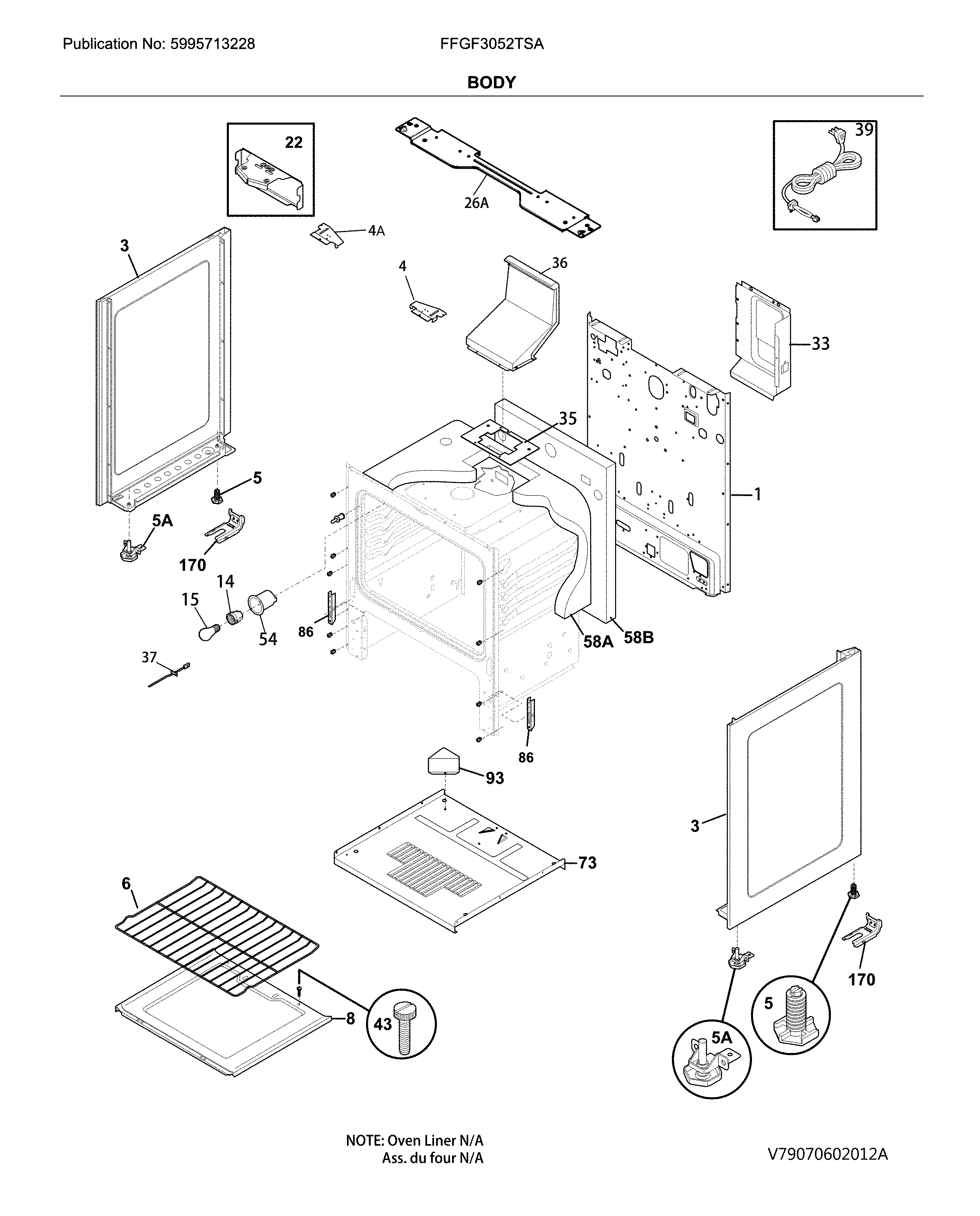 Official Frigidaire FFGF3052TSA gas range parts | Sears PartsDirect