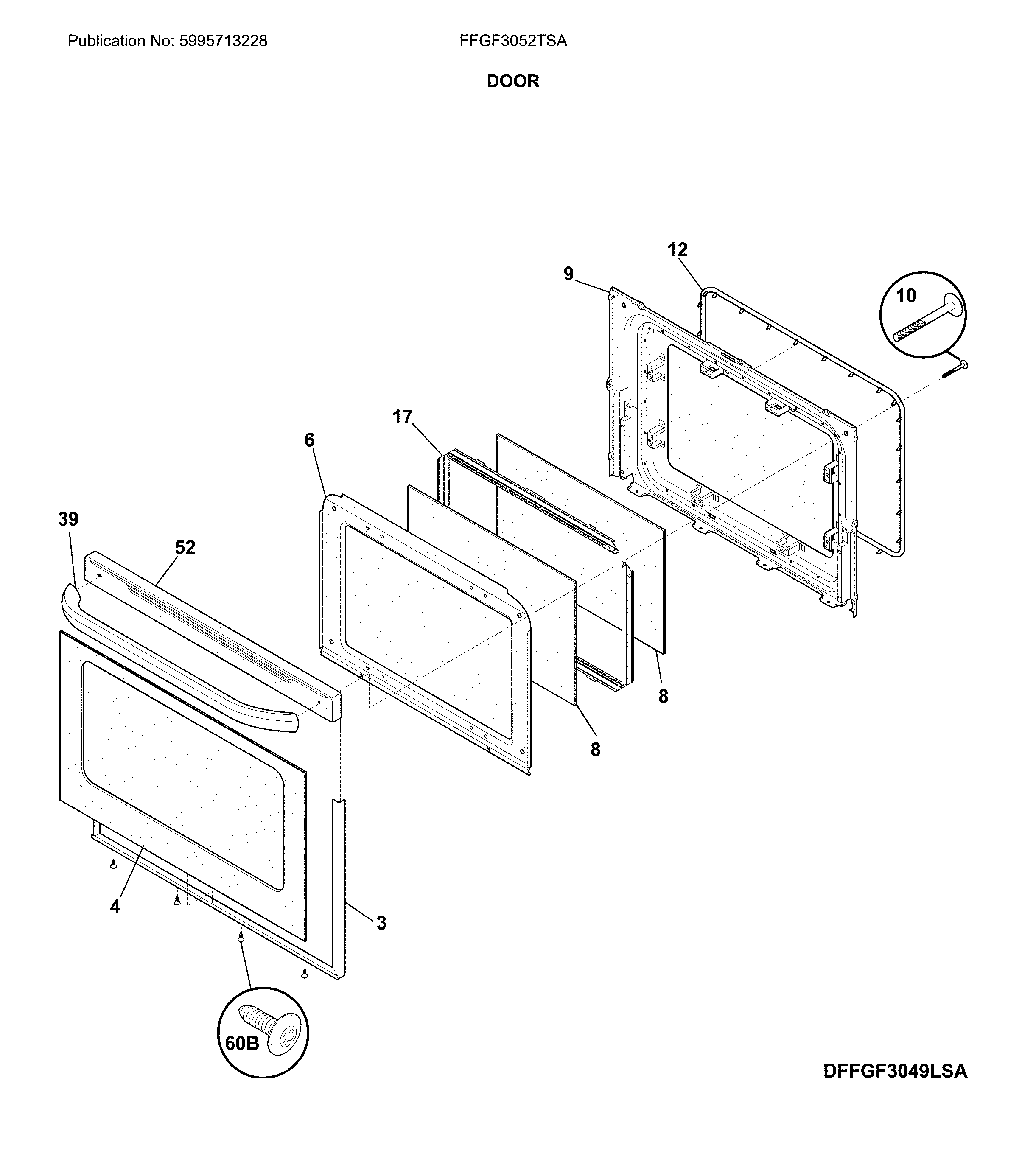 Official Frigidaire FFGF3052TSA gas range parts | Sears PartsDirect