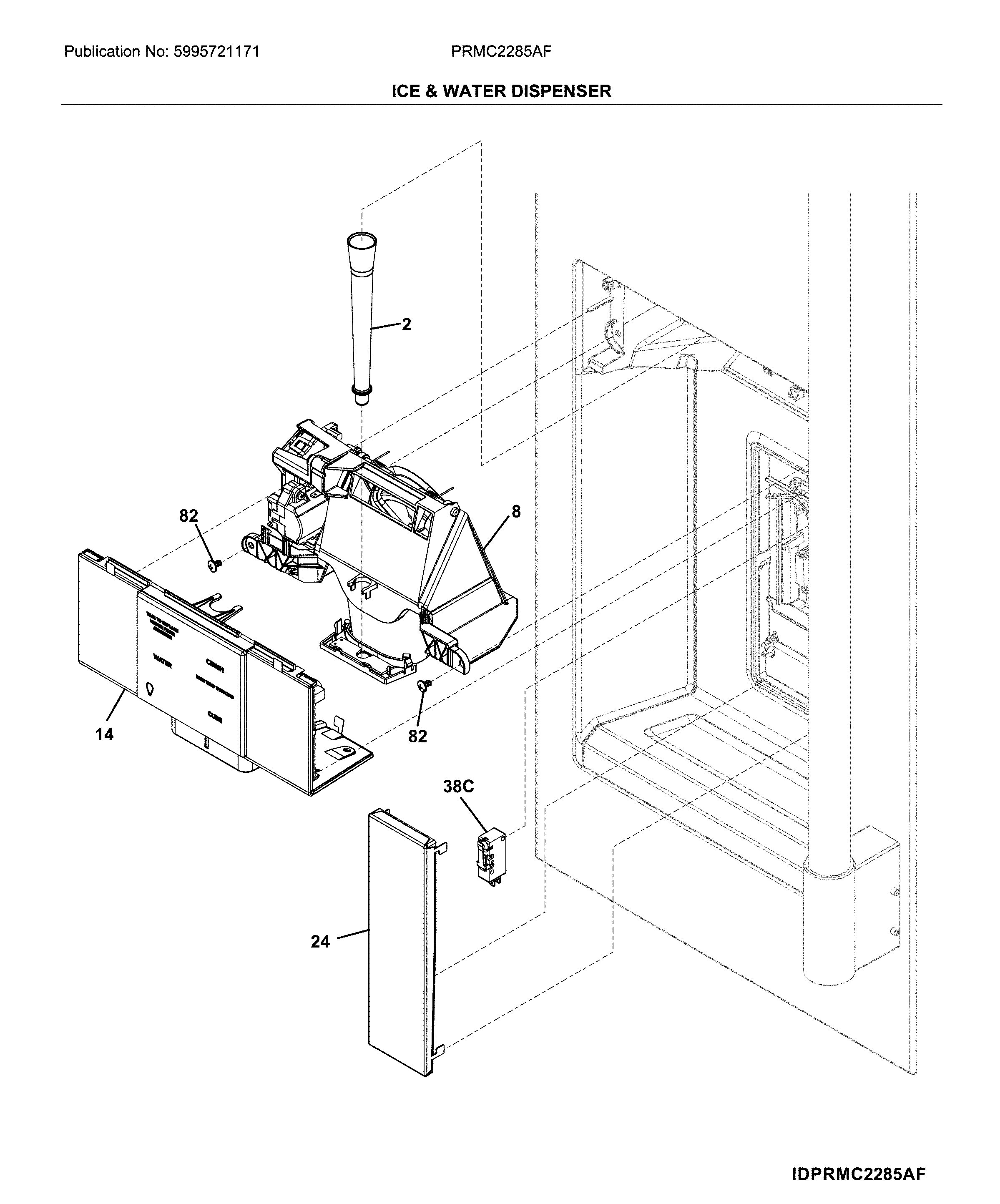 Official Frigidaire PRMC2285AF bottom-mount refrigerator parts | Sears ...