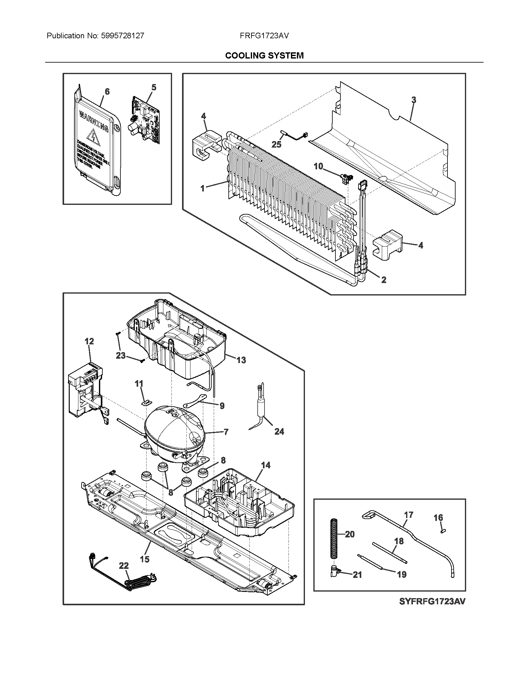 Official Frigidaire FRFG1723AV bottom-mount refrigerator parts | Sears ...