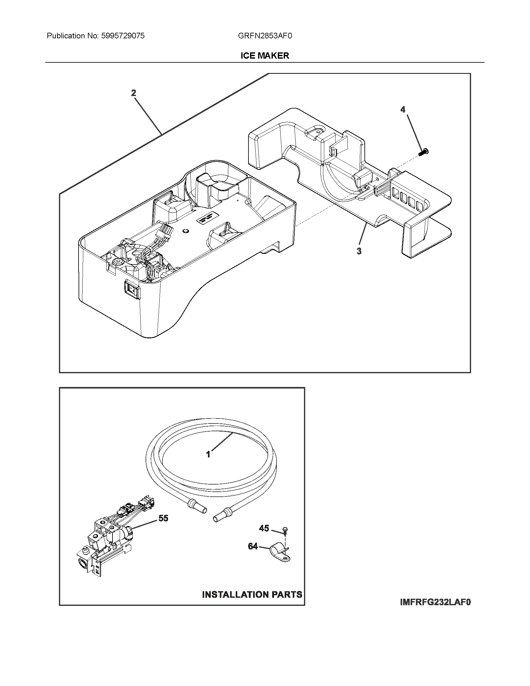 Official Frigidaire GRFN2853AF0 bottom-mount refrigerator parts | Sears ...