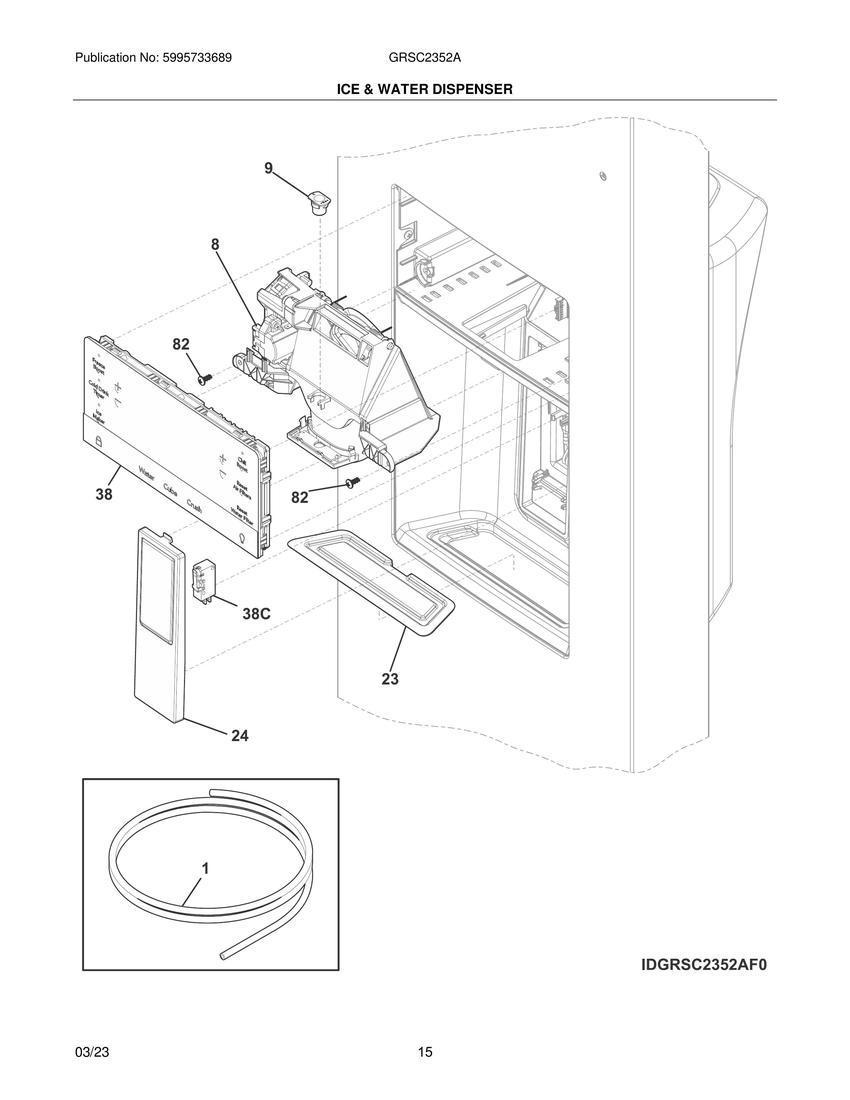 Page - 8 Official Frigidaire GRSC2352AF3 side-by-side refrigerator ...