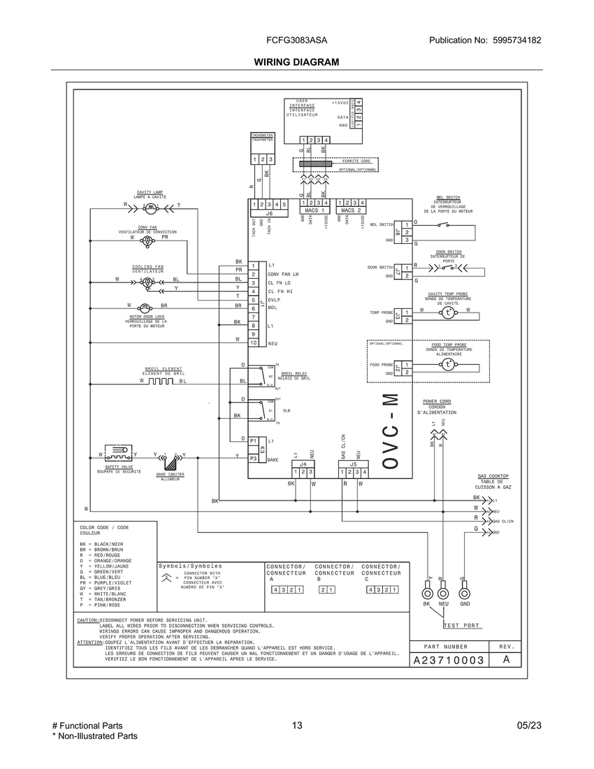 Official Frigidaire FCFG3083ASA gas range parts | Sears PartsDirect