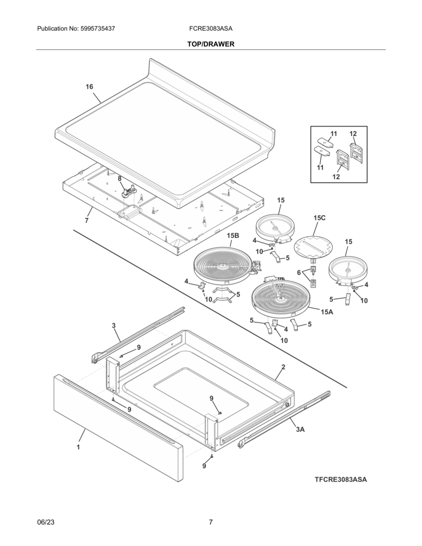 Official Frigidaire FCRE3083ASA gas range parts | Sears PartsDirect
