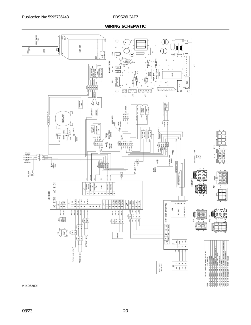 Official Frigidaire FRSS26L3AF7 side-by-side refrigerator parts | Sears ...