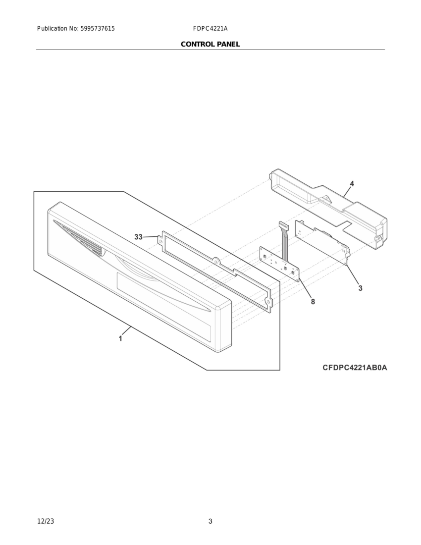Official Frigidaire FDPC4221AS3A dishwasher parts | Sears PartsDirect