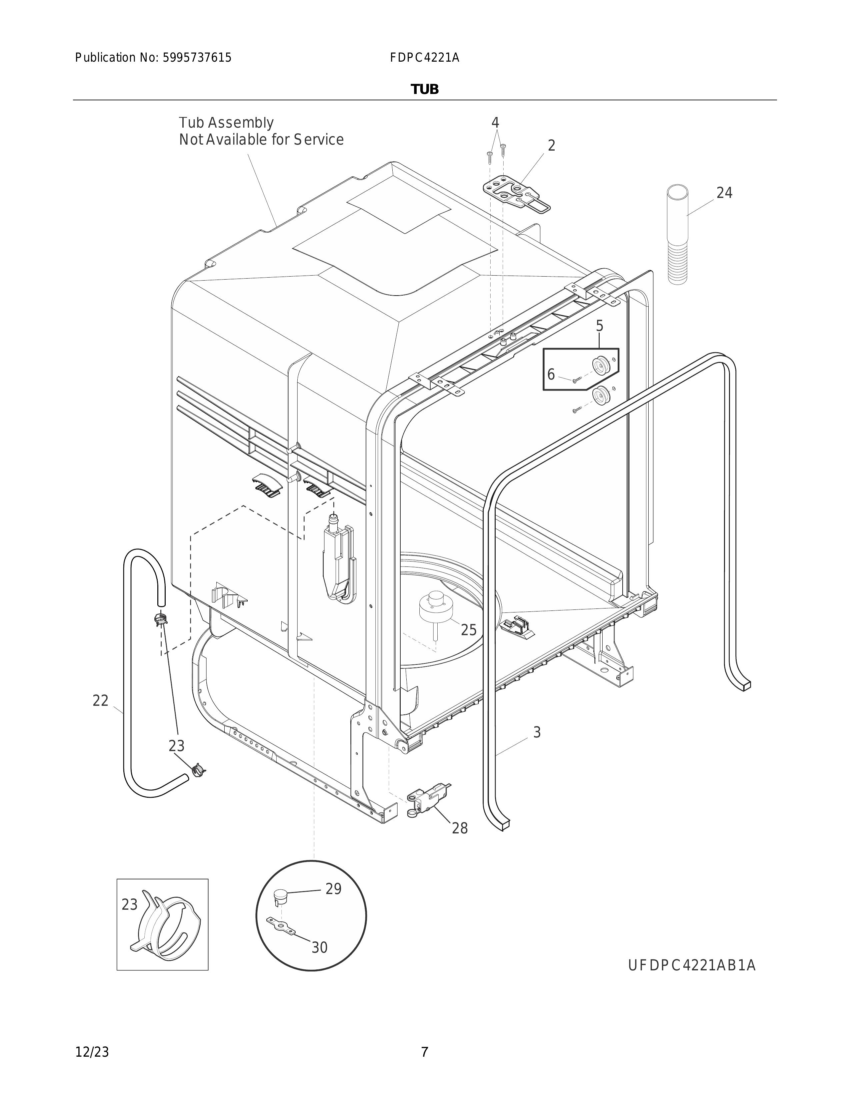 Frigidaire FDPC4221AS3A dishwasher Parts | Diagrams | Sears PartsDirect