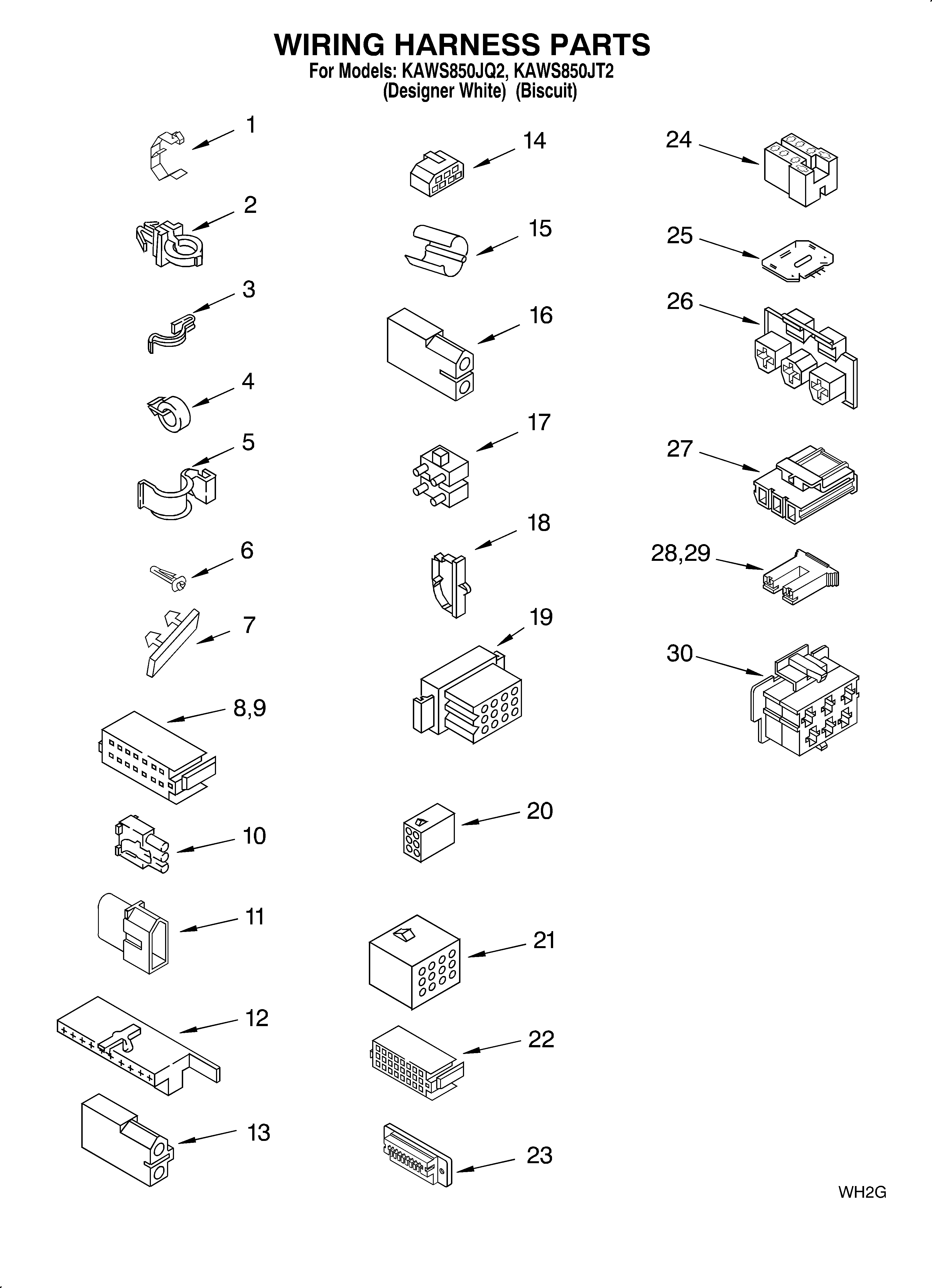 Page - 22 KitchenAid KAWS850JT2 washer Parts | Diagrams | Sears PartsDirect