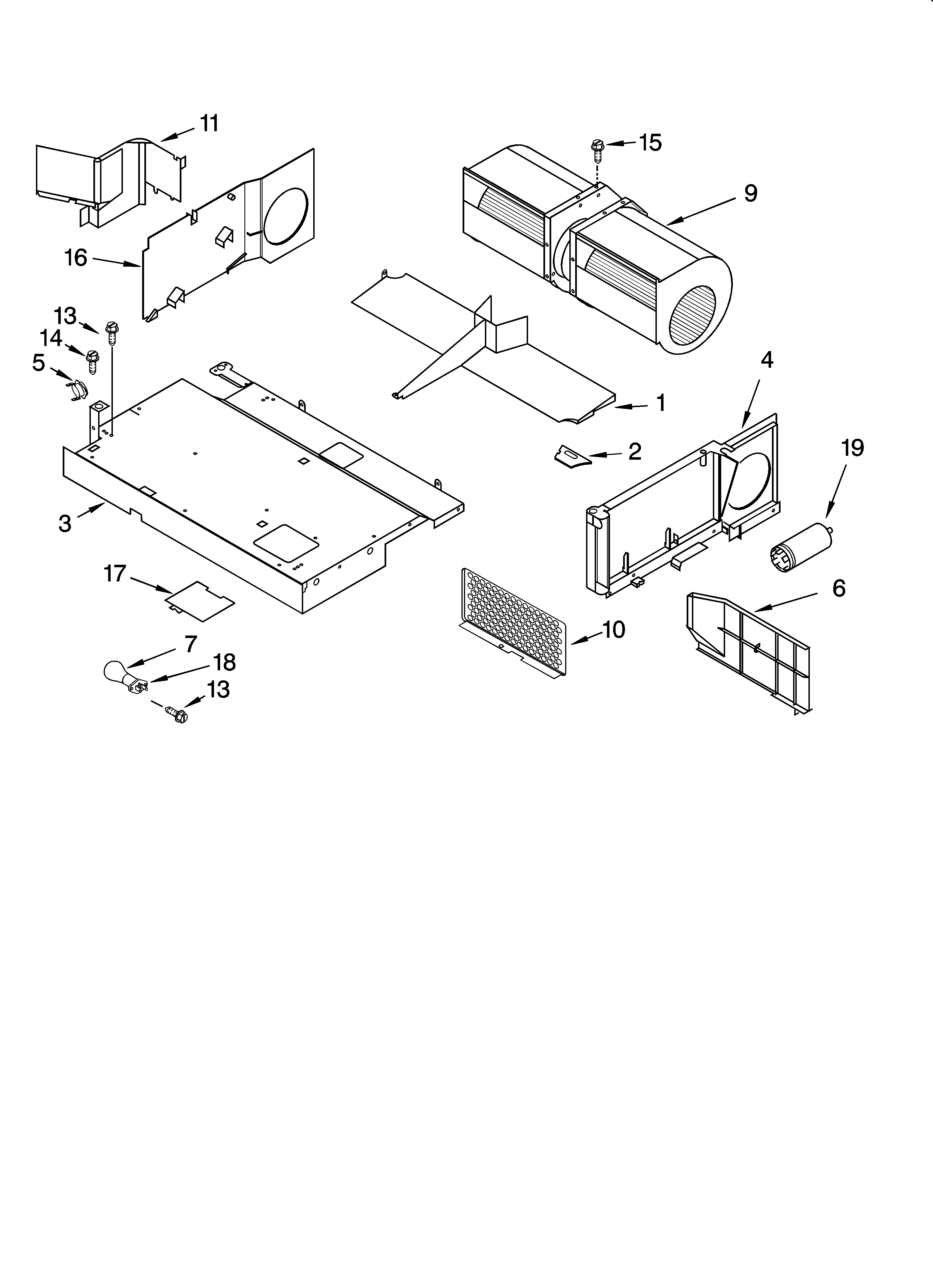 Page - 9 Official Roper MHE14XMD1 microwave/hood combo parts | Sears ...