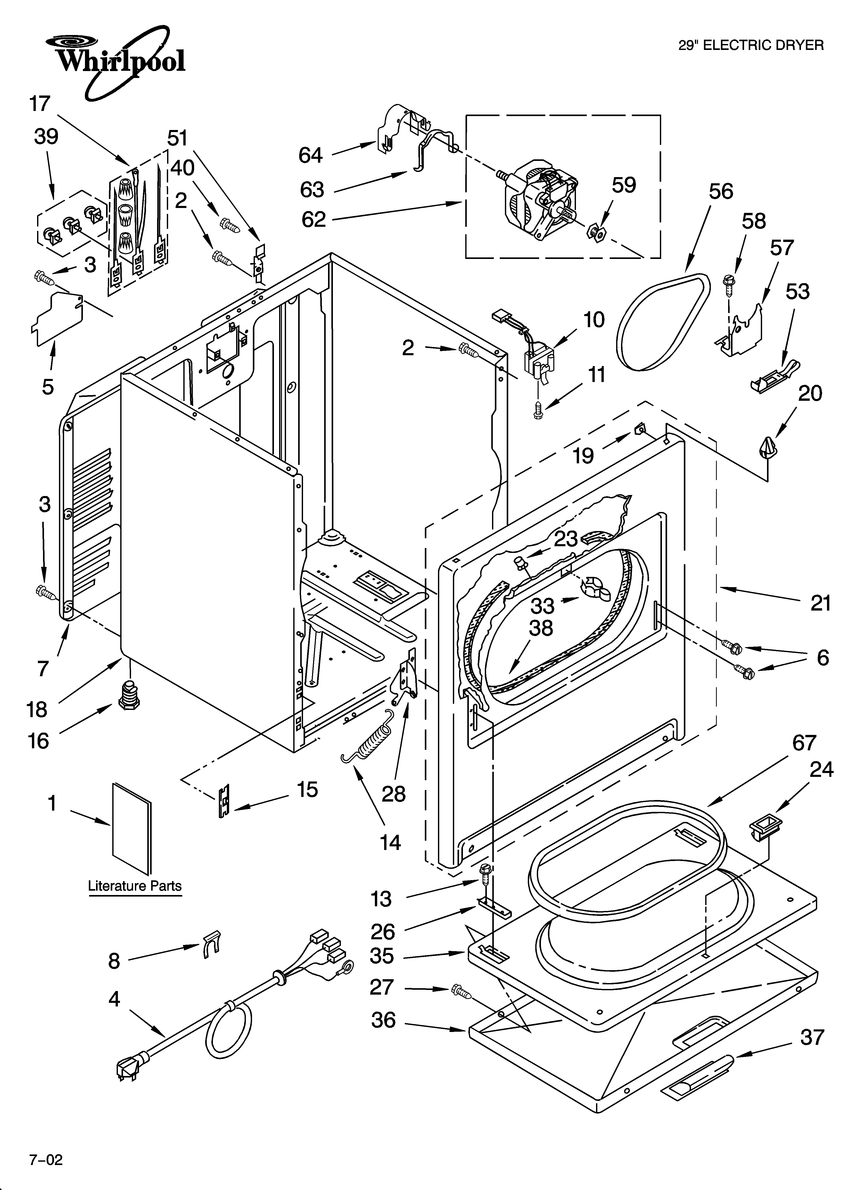 Page - 9 Official Whirlpool YLEN2000LW0 dryer parts | Sears PartsDirect
