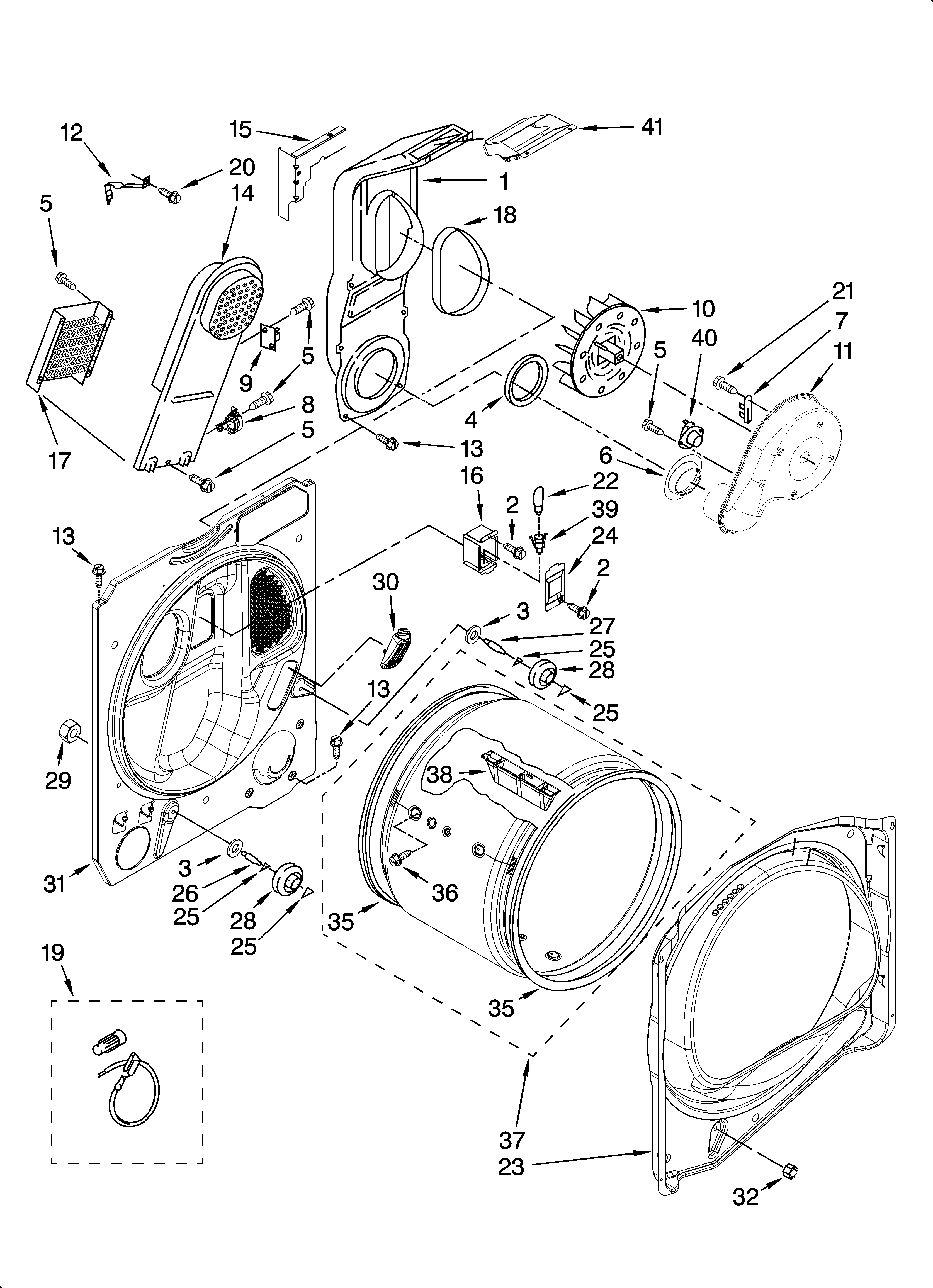 Official Whirlpool WED6200SW1 dryer parts | Sears PartsDirect