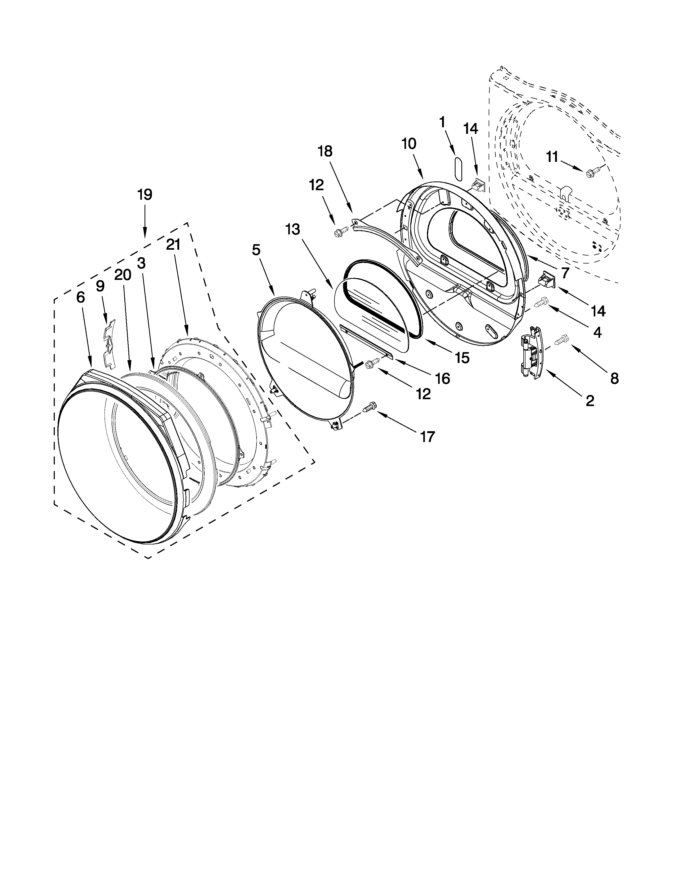 Official Whirlpool WED9150WW1 dryer parts | Sears PartsDirect