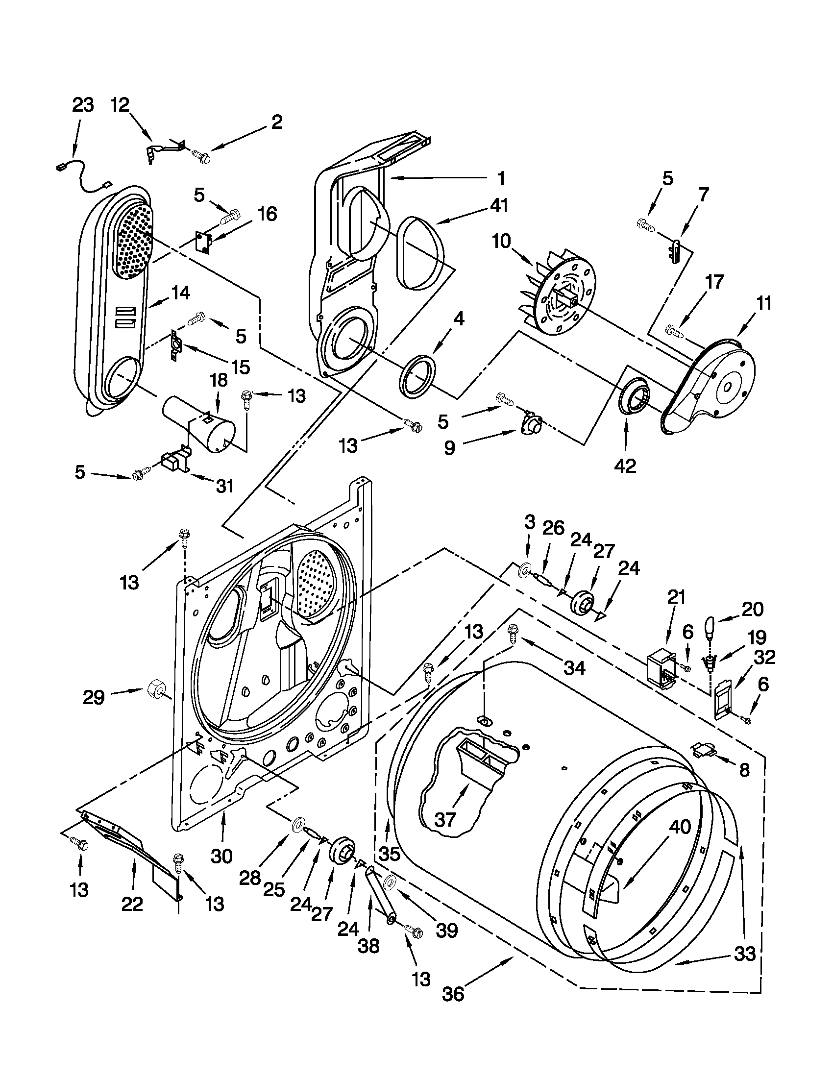 Page - 10 Official Whirlpool WGD4800XQ1 dryer parts | Sears PartsDirect