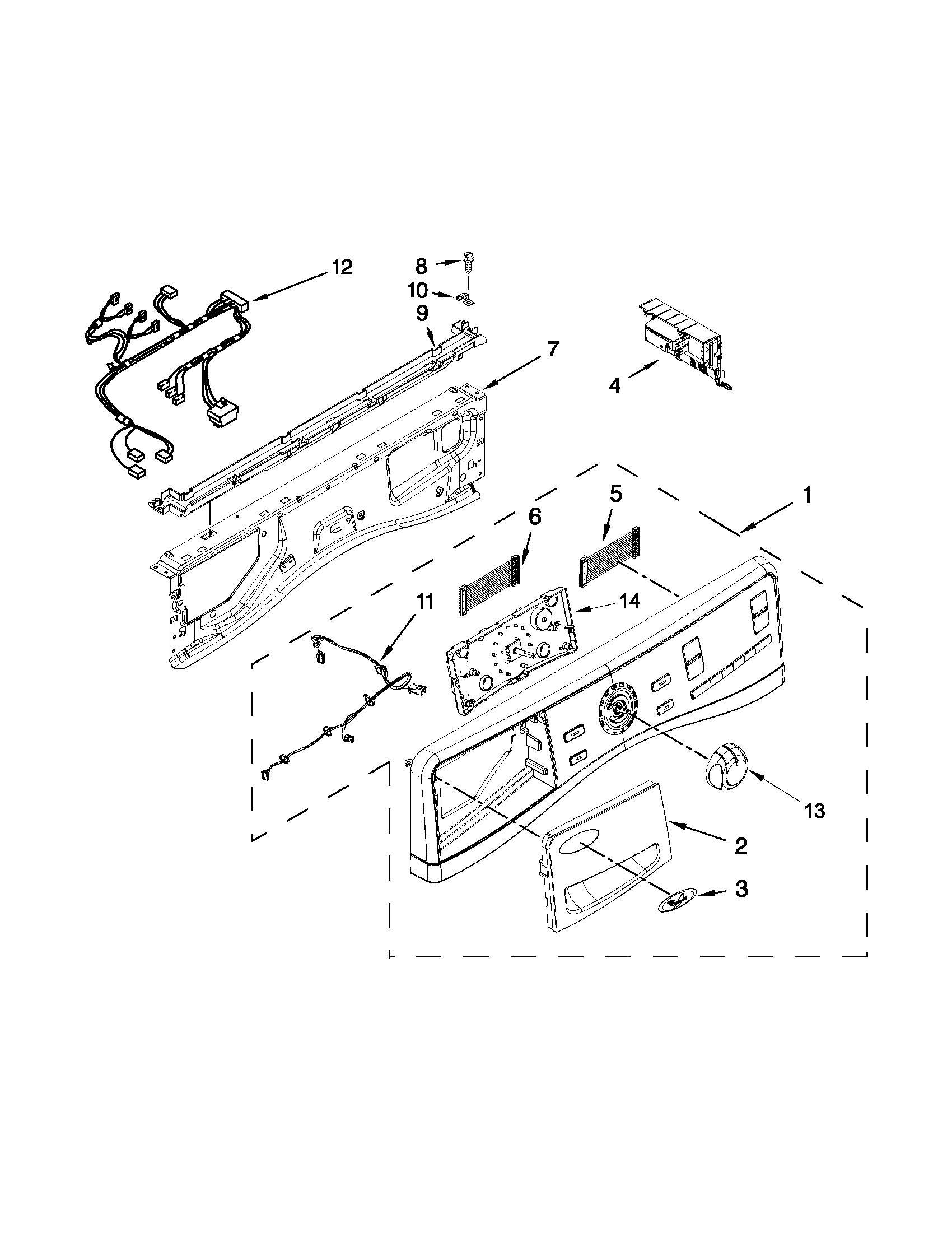 Official Whirlpool WFW94HEXW0 washer parts | Sears PartsDirect