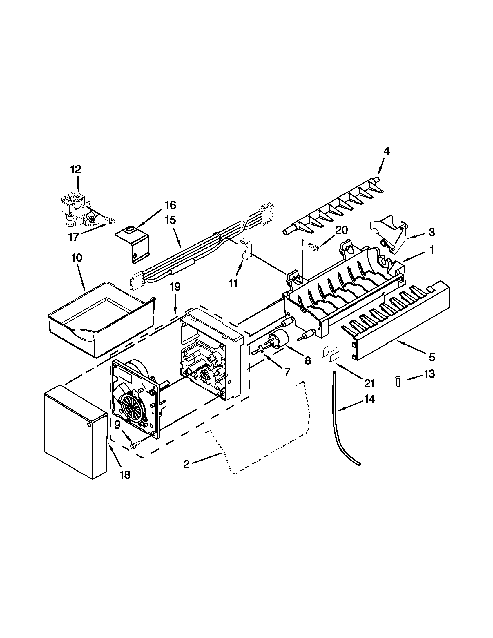 Official KitchenAid KBFS22EWMS9 bottom-mount refrigerator parts | Sears ...