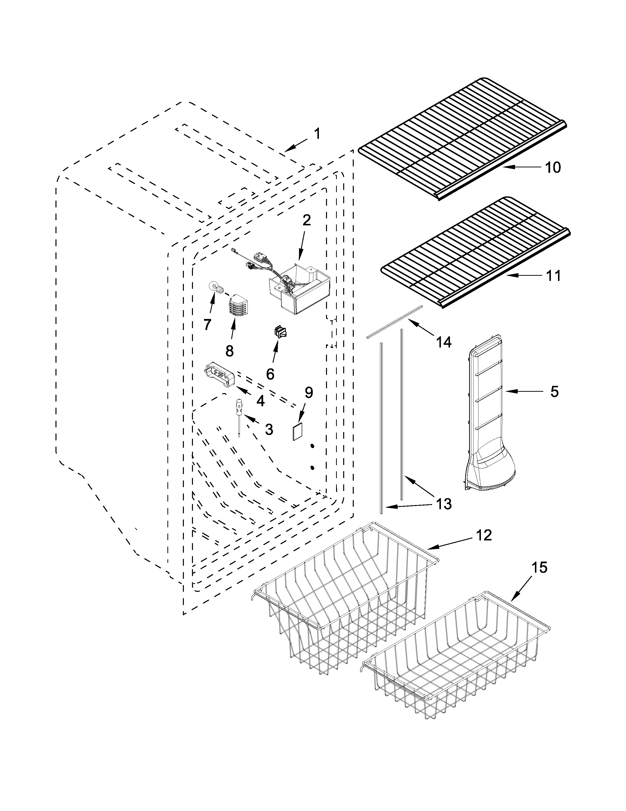 Official Whirlpool WZF79R20DW00 upright freezer parts | Sears PartsDirect