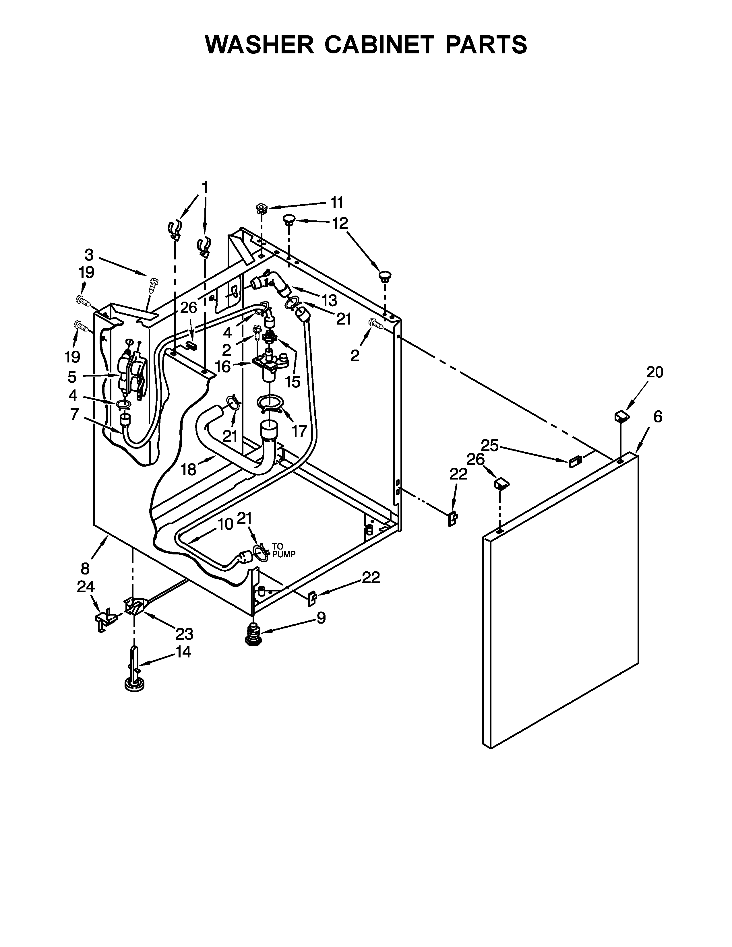 Page - 15 Official Whirlpool WET4024EW0 stacked laundry center parts ...