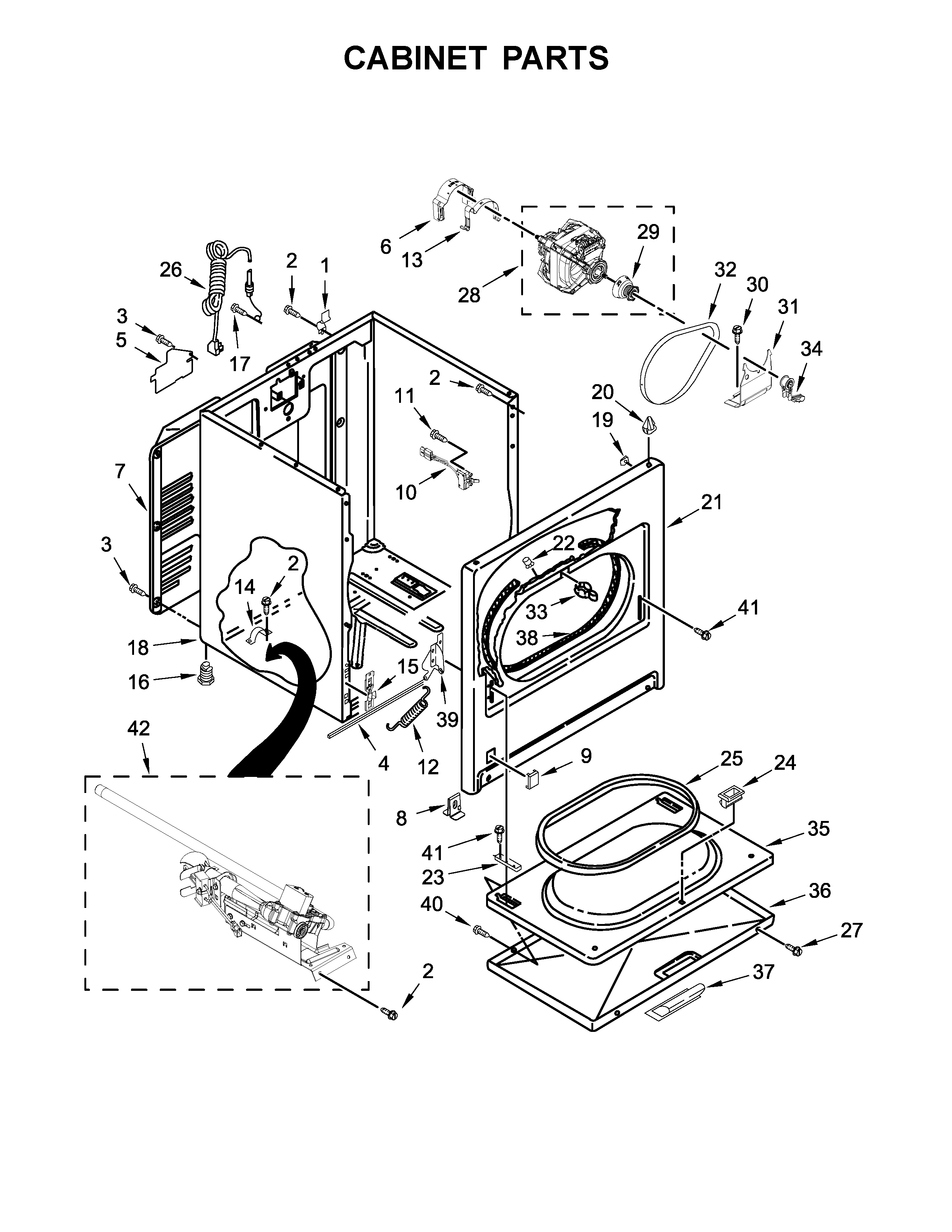 Official Whirlpool WGD4850HW0 dryer parts | Sears PartsDirect