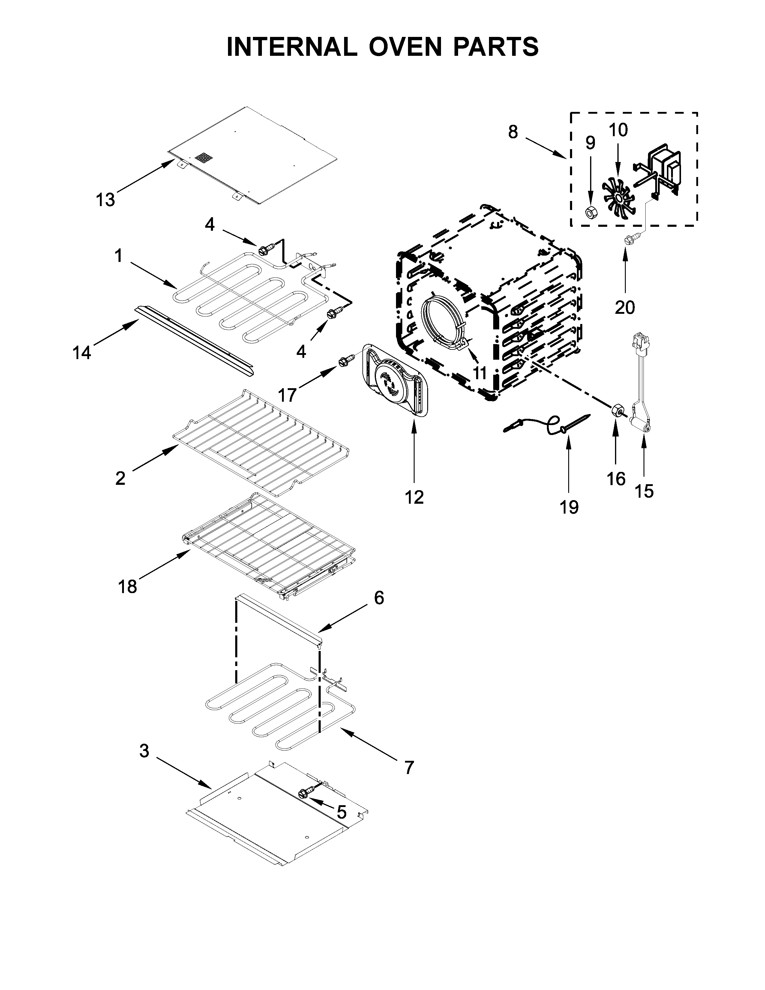 Page - 16 Official KitchenAid KODE500ESS04 electric wall oven parts ...
