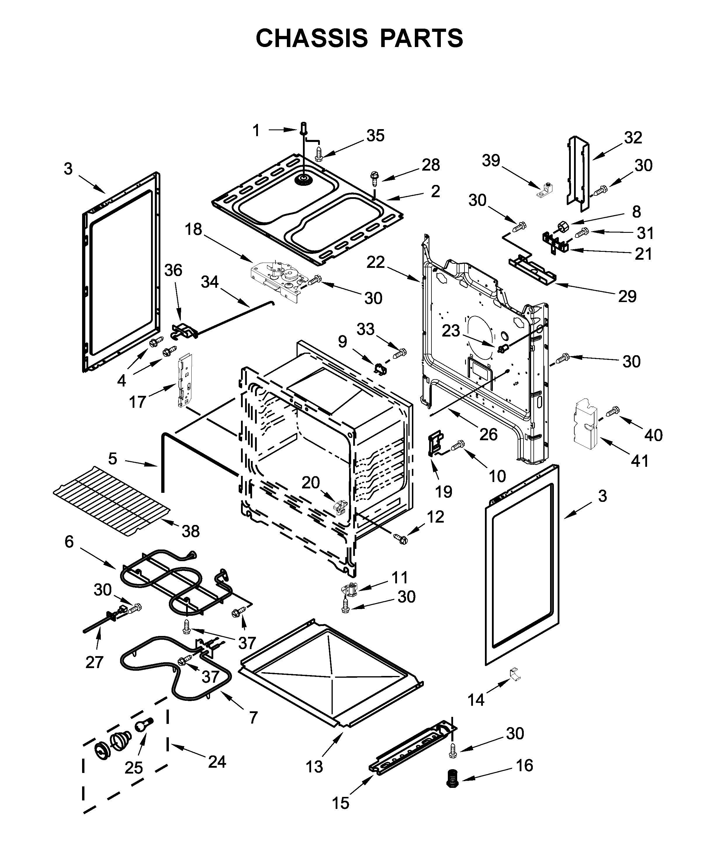Page - 2 Amana ACR4503SFW3 electric range Parts | Diagrams | Sears ...