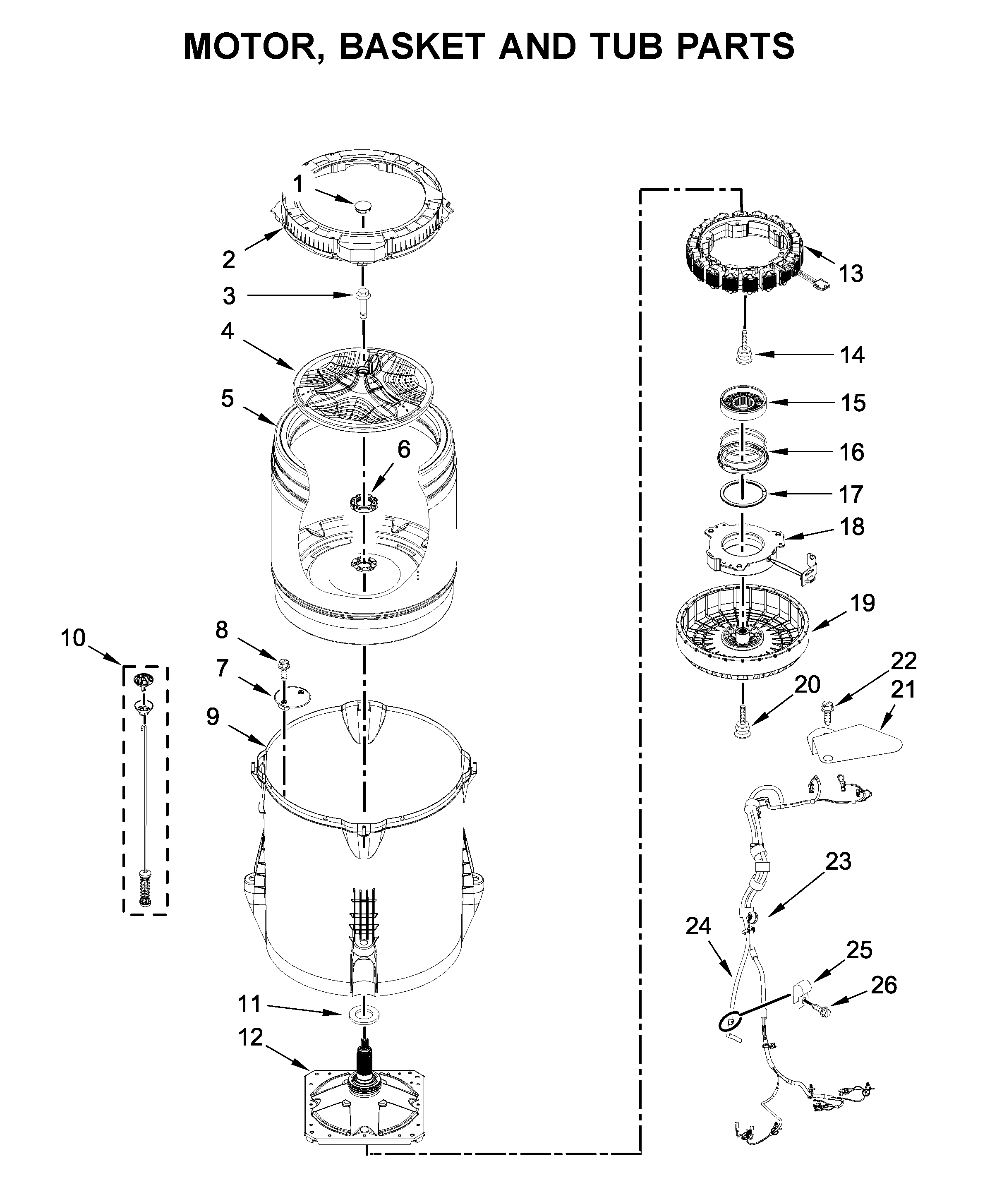 Maytag MVWB835DW5 washer Parts | Diagrams | Sears PartsDirect