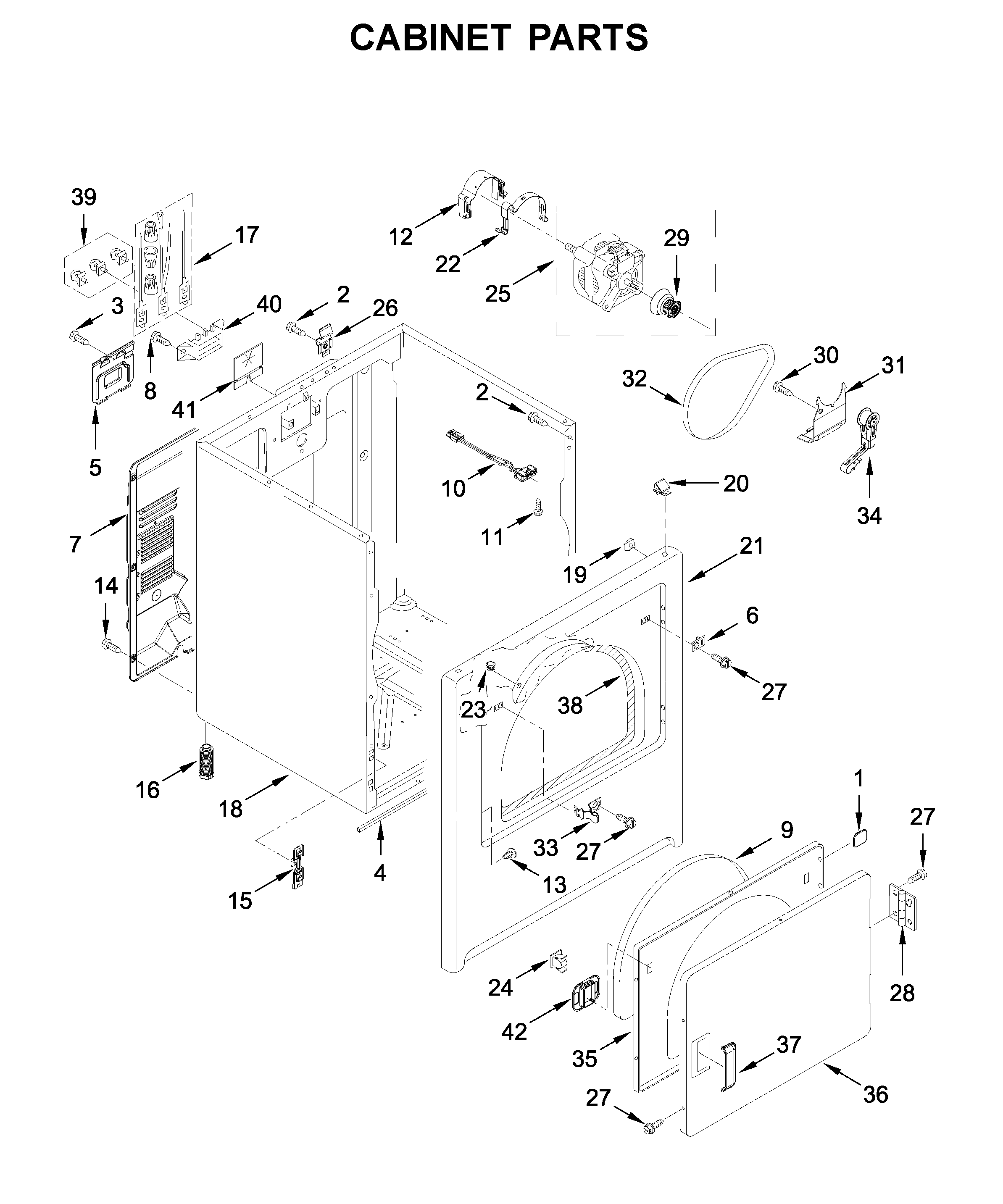 Official Whirlpool WED4815EW1 dryer parts | Sears PartsDirect