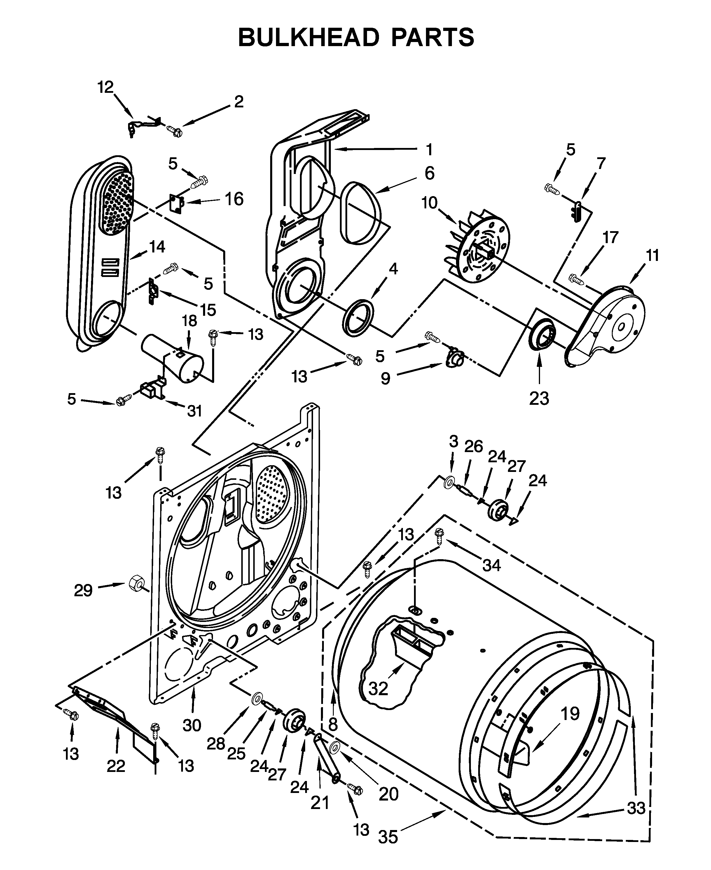 Whirlpool WGD4815EW3 dryer Parts | Diagrams, Manuals | Sears PartsDirect