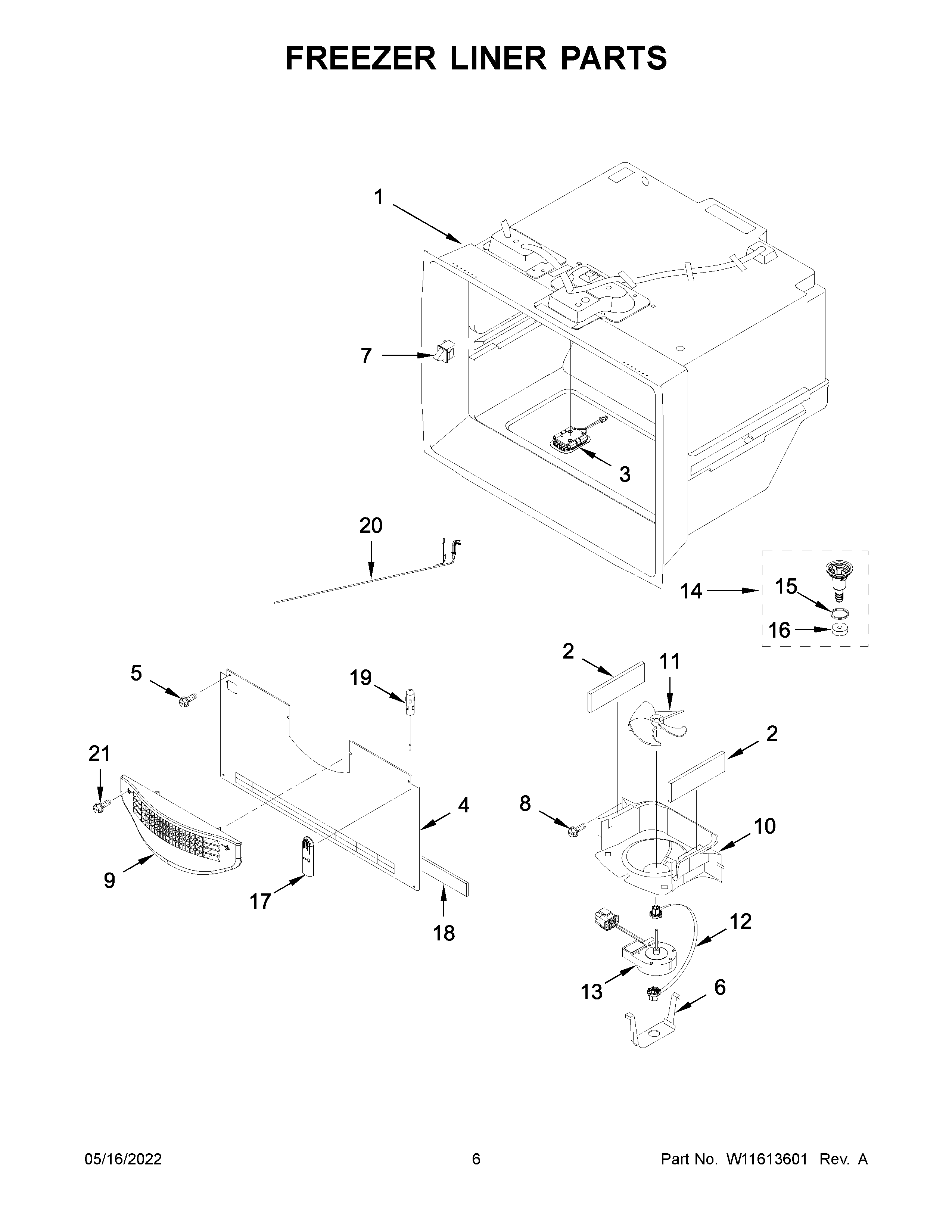 Official Whirlpool WRF767SDHZ04 bottom-mount refrigerator parts | Sears ...