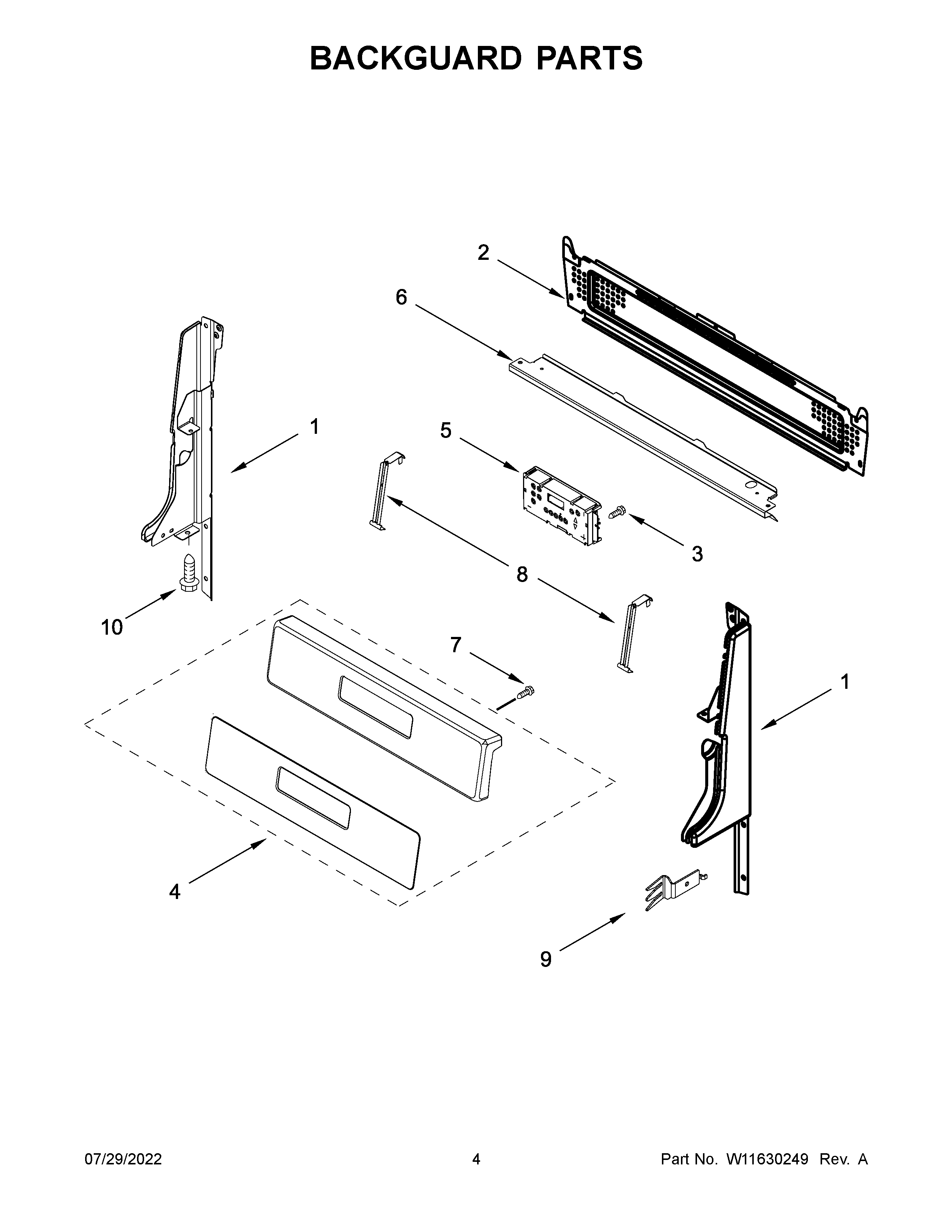 Whirlpool WFG320M0MS0 gas range Parts | Diagrams | Sears PartsDirect