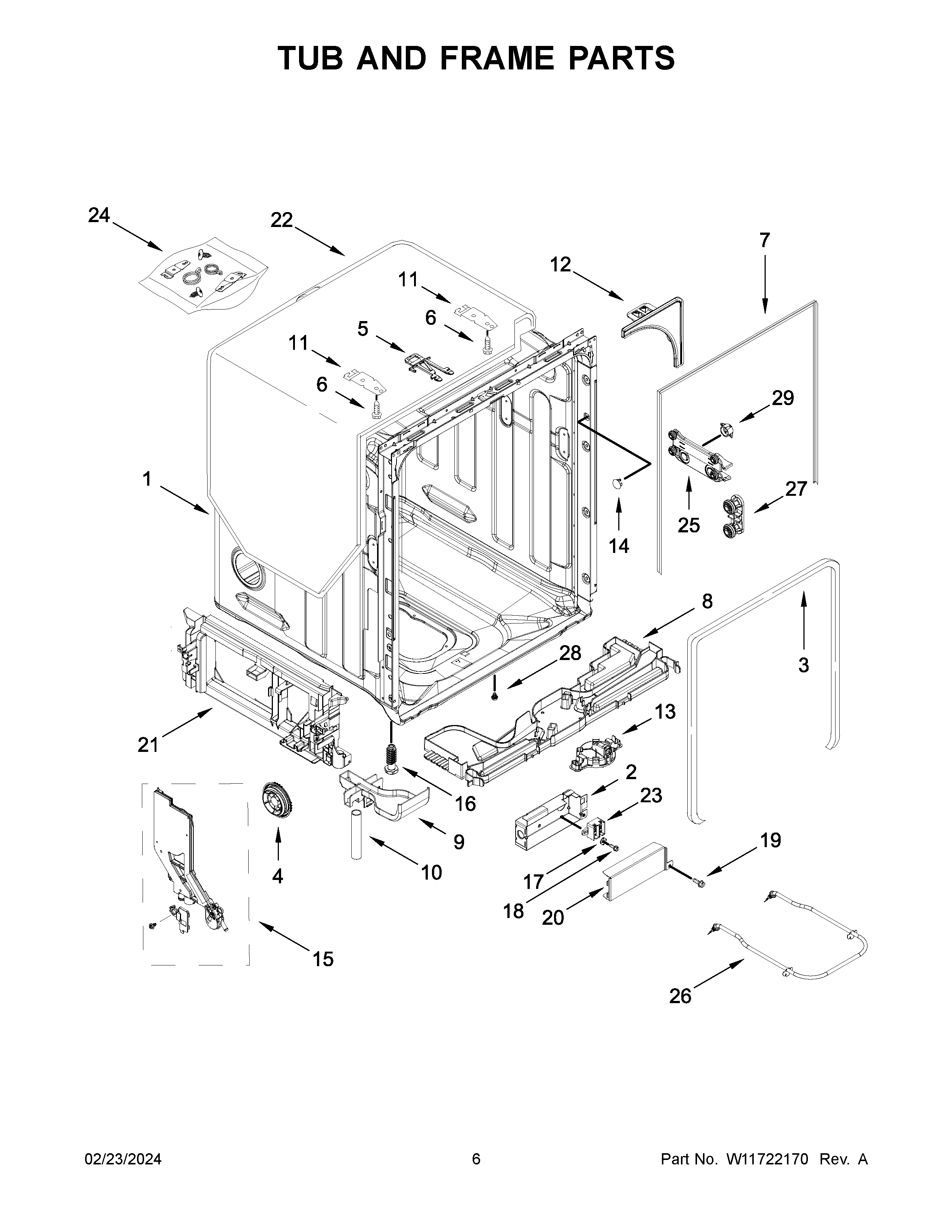 Official KitchenAid KDTM404KPS3 dishwasher parts | Sears PartsDirect