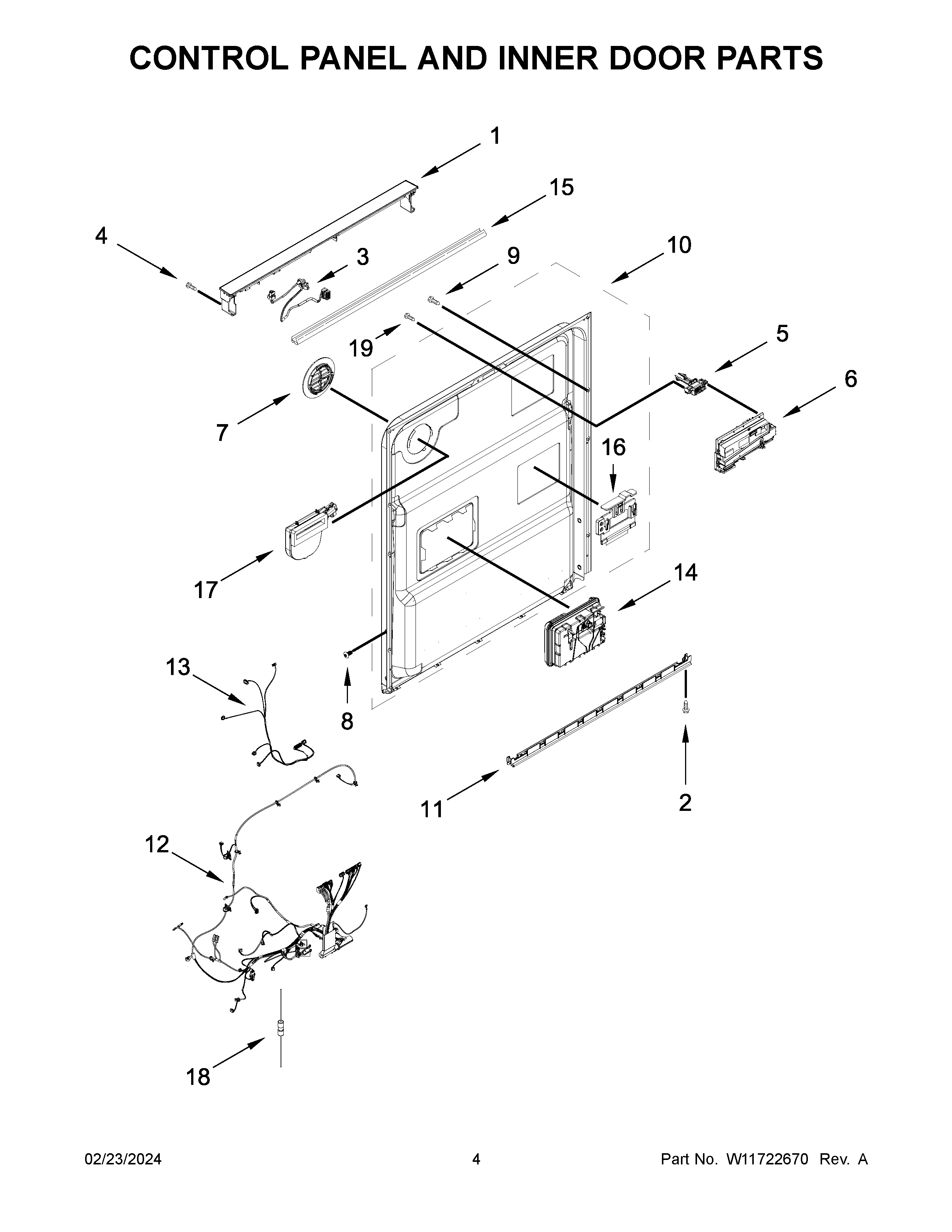 KitchenAid KDFM404KPS3 dishwasher Parts | Diagrams | Sears PartsDirect