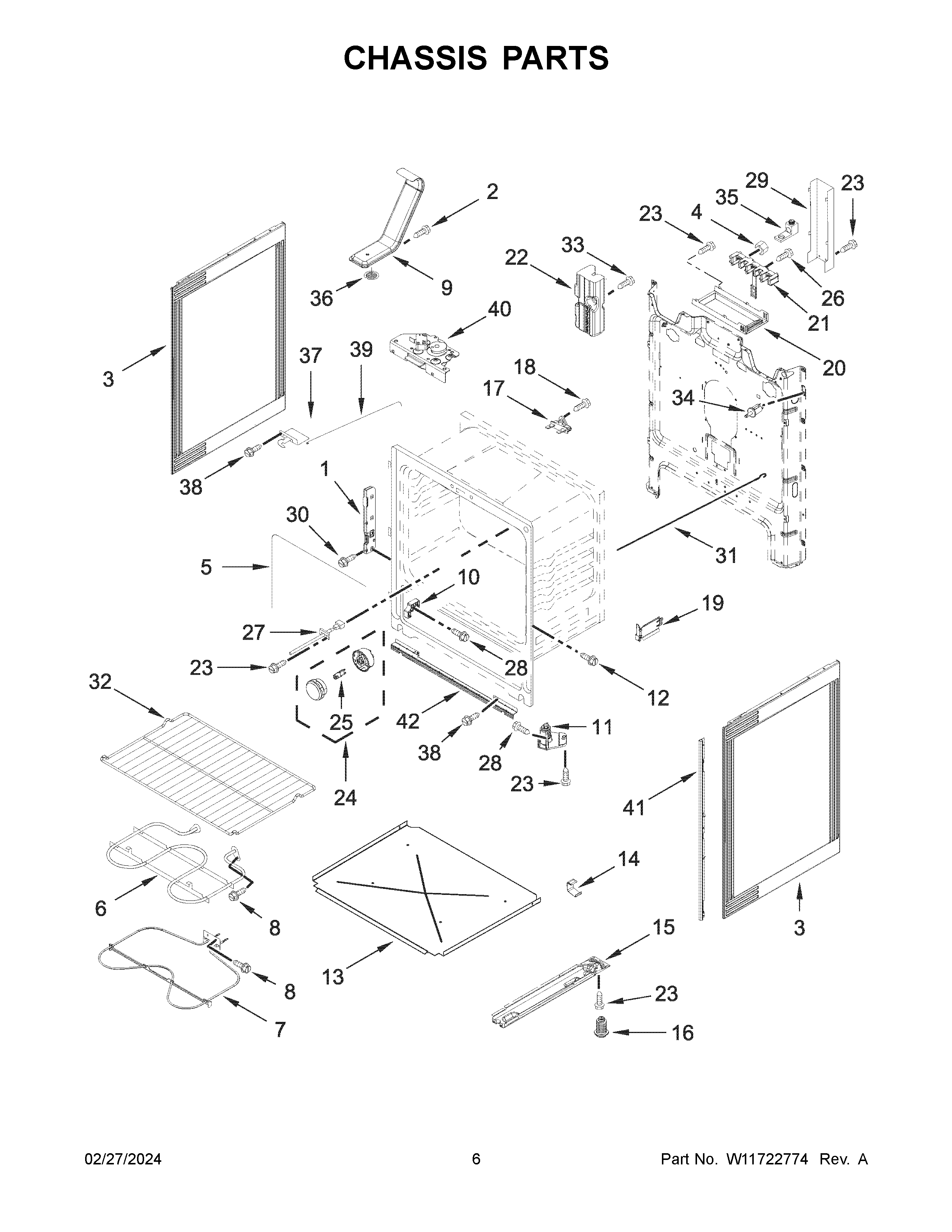 Official Whirlpool WFES3530RS0 electric range parts | Sears PartsDirect