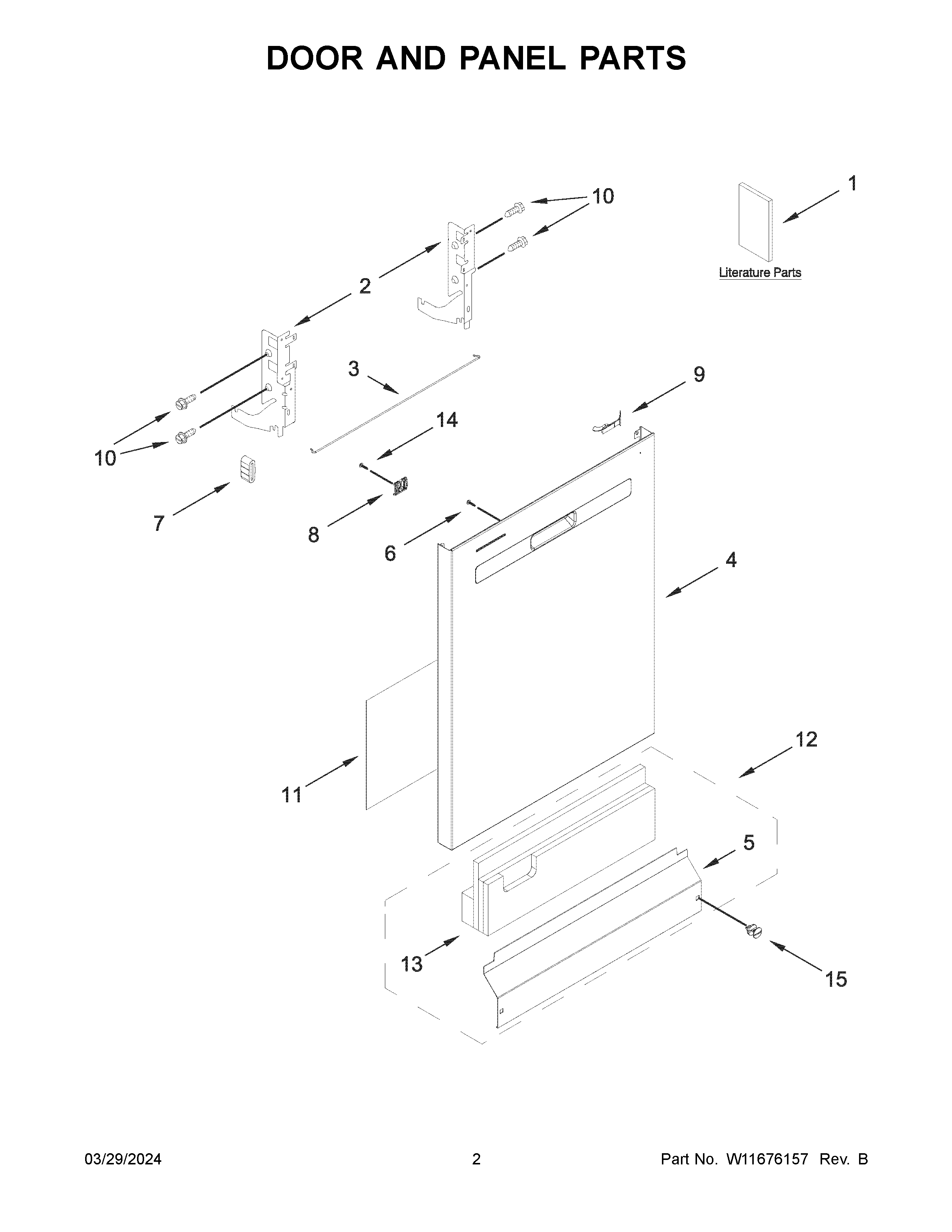 Official Whirlpool WDP540HAMZ2 dishwasher parts | Sears PartsDirect