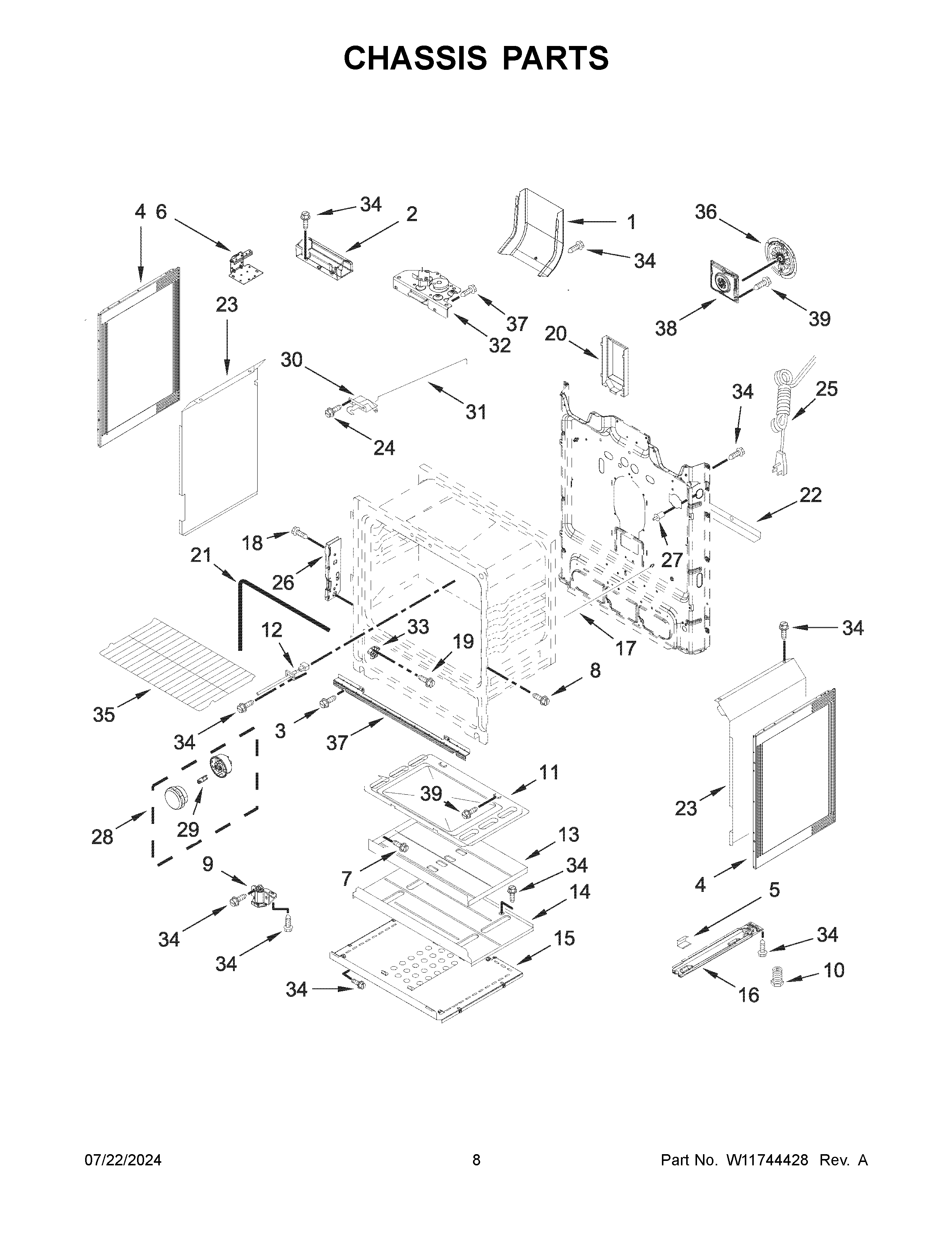 Whirlpool WFGS5030RZ0 gas range Parts | Diagrams | Sears PartsDirect