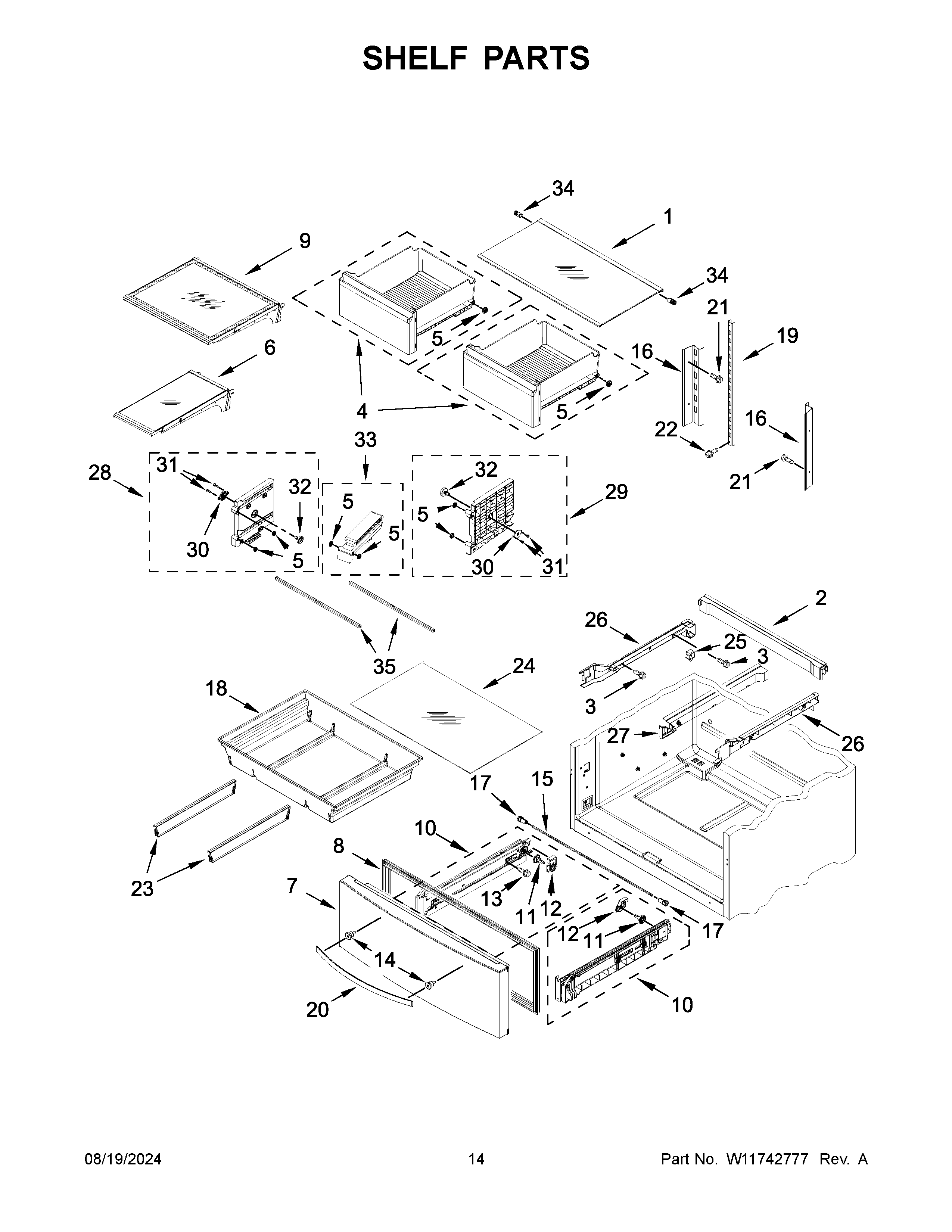 Official Whirlpool WRMF3636RZ00 bottom-mount refrigerator parts | Sears ...