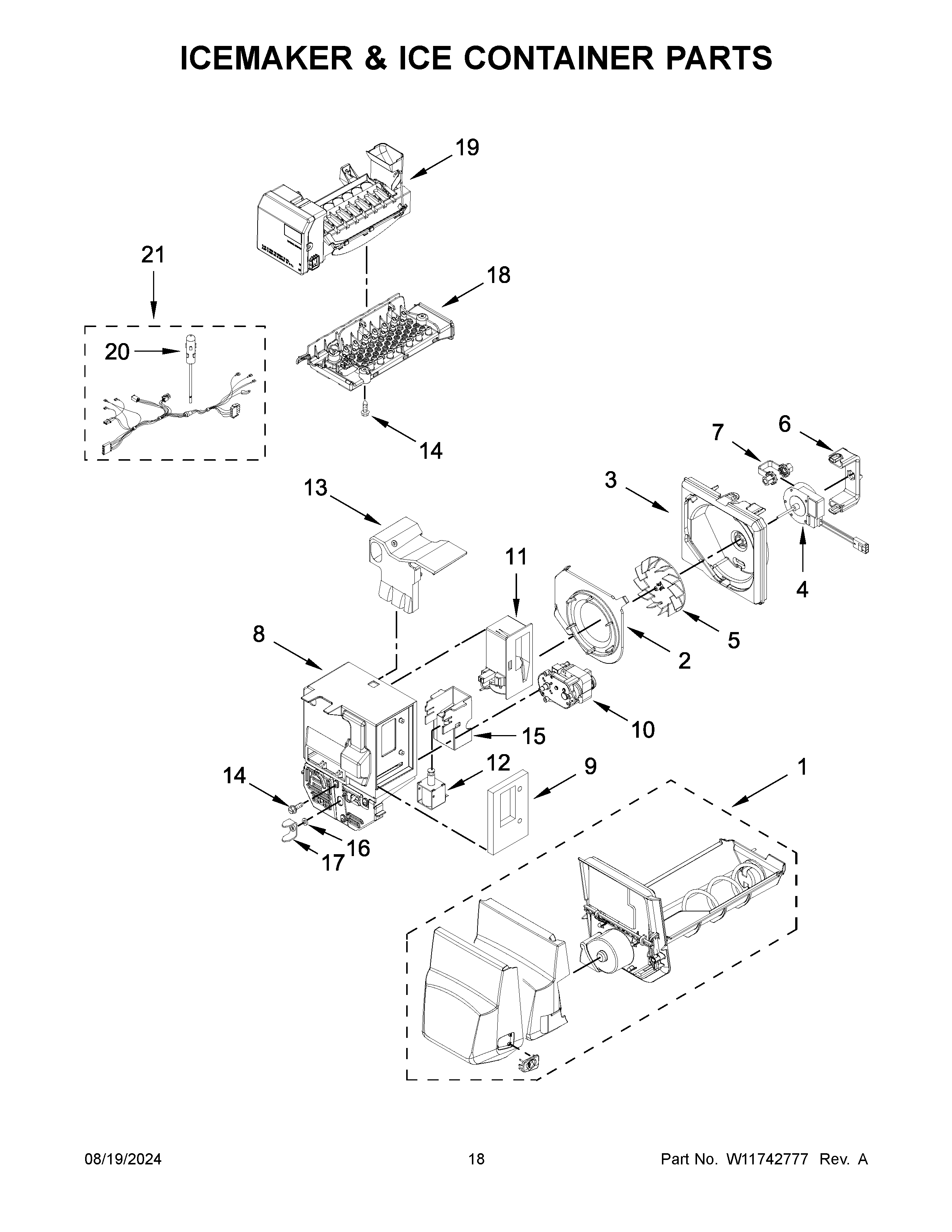 Official Whirlpool WRMF3636RZ00 bottom-mount refrigerator parts | Sears ...