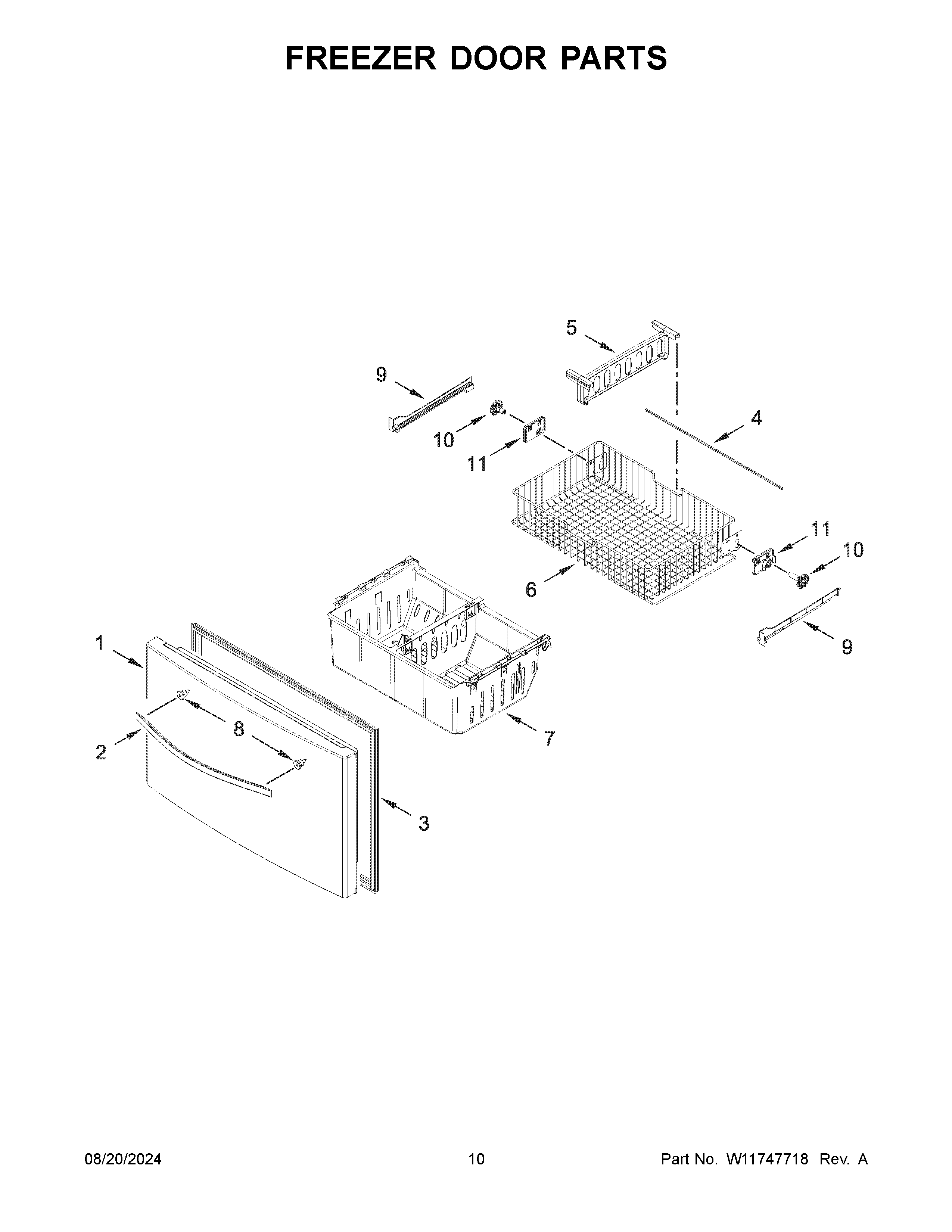 Official Whirlpool WRFF3436RZ00 bottom-mount refrigerator parts | Sears ...