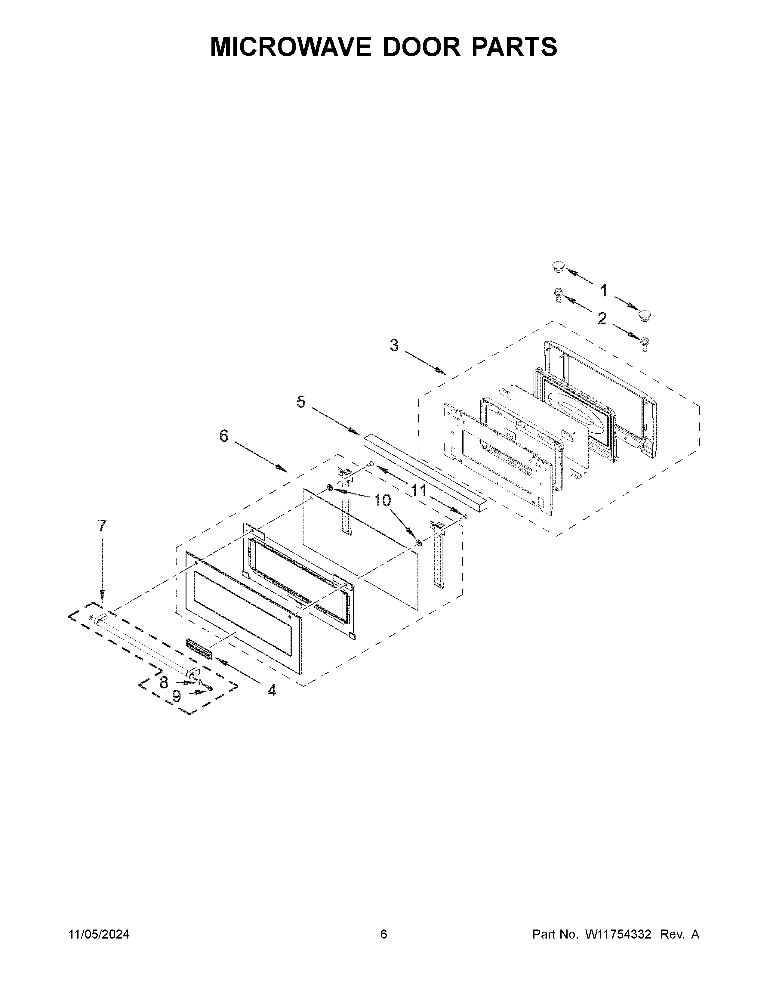 Page - 8 Official KitchenAid KMBP107ESS21 built-in microwave parts ...