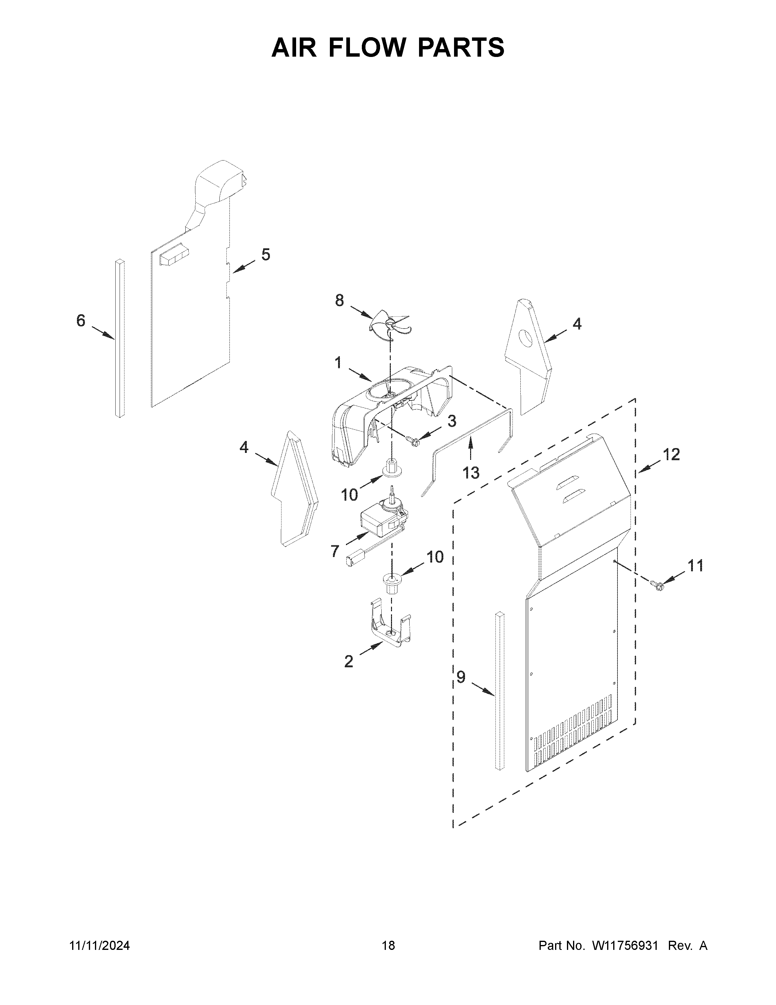 Official Whirlpool WRS315SDHM13 side-by-side refrigerator parts | Sears ...