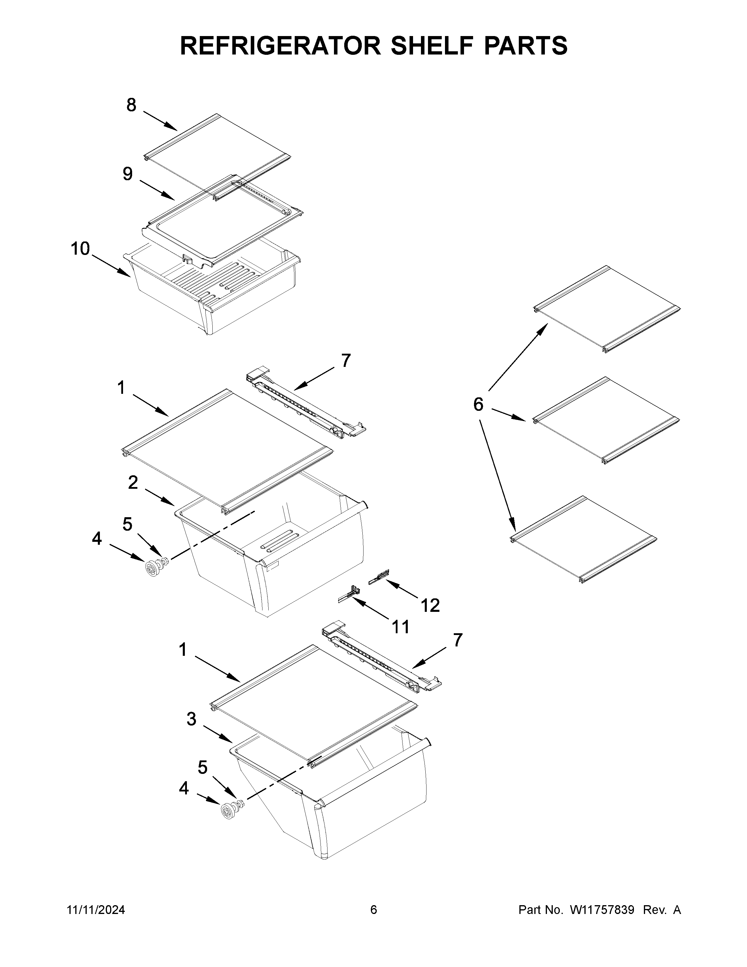 Whirlpool WRS321SDHZ13 side-by-side refrigerator Parts | Diagrams ...