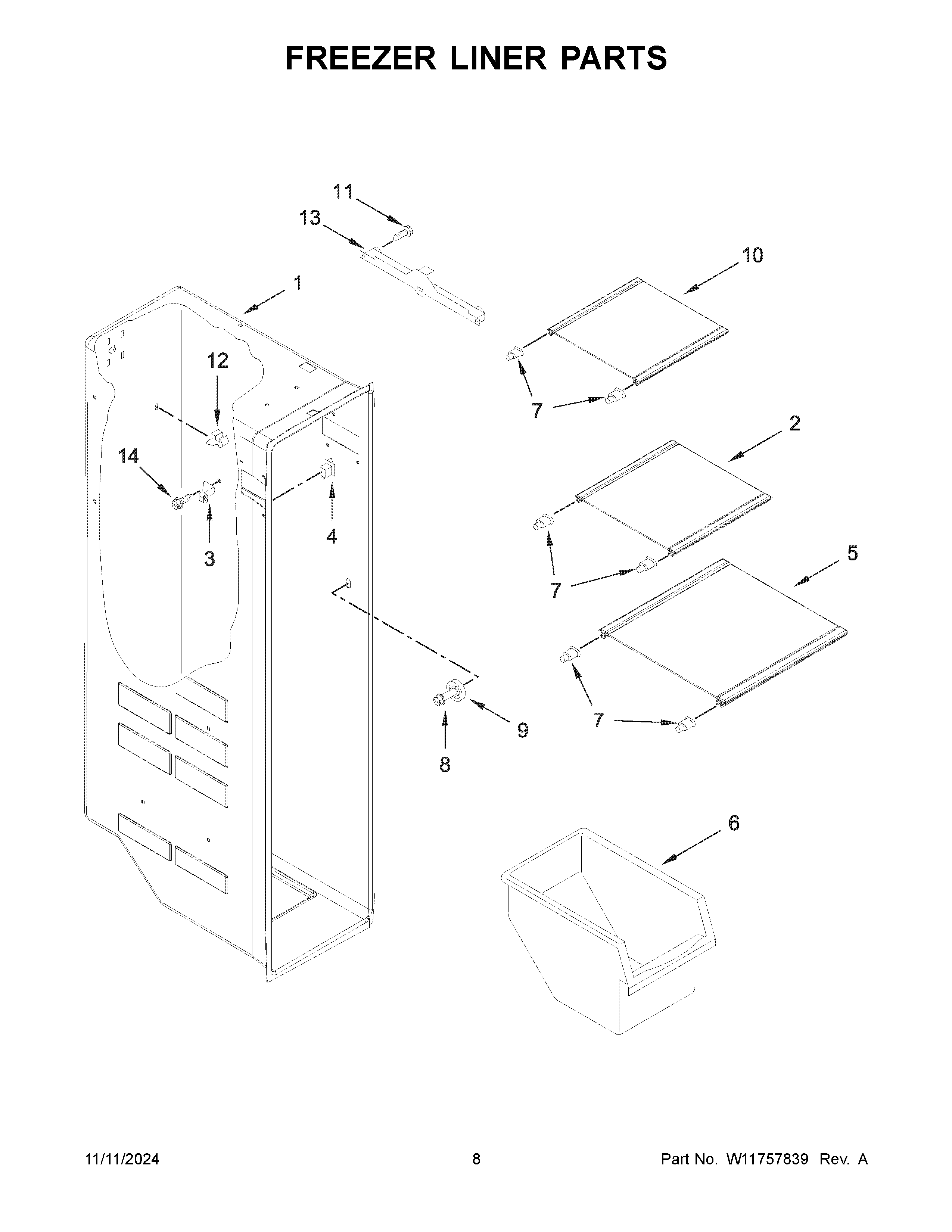 Whirlpool WRS321SDHZ13 side-by-side refrigerator Parts | Diagrams ...
