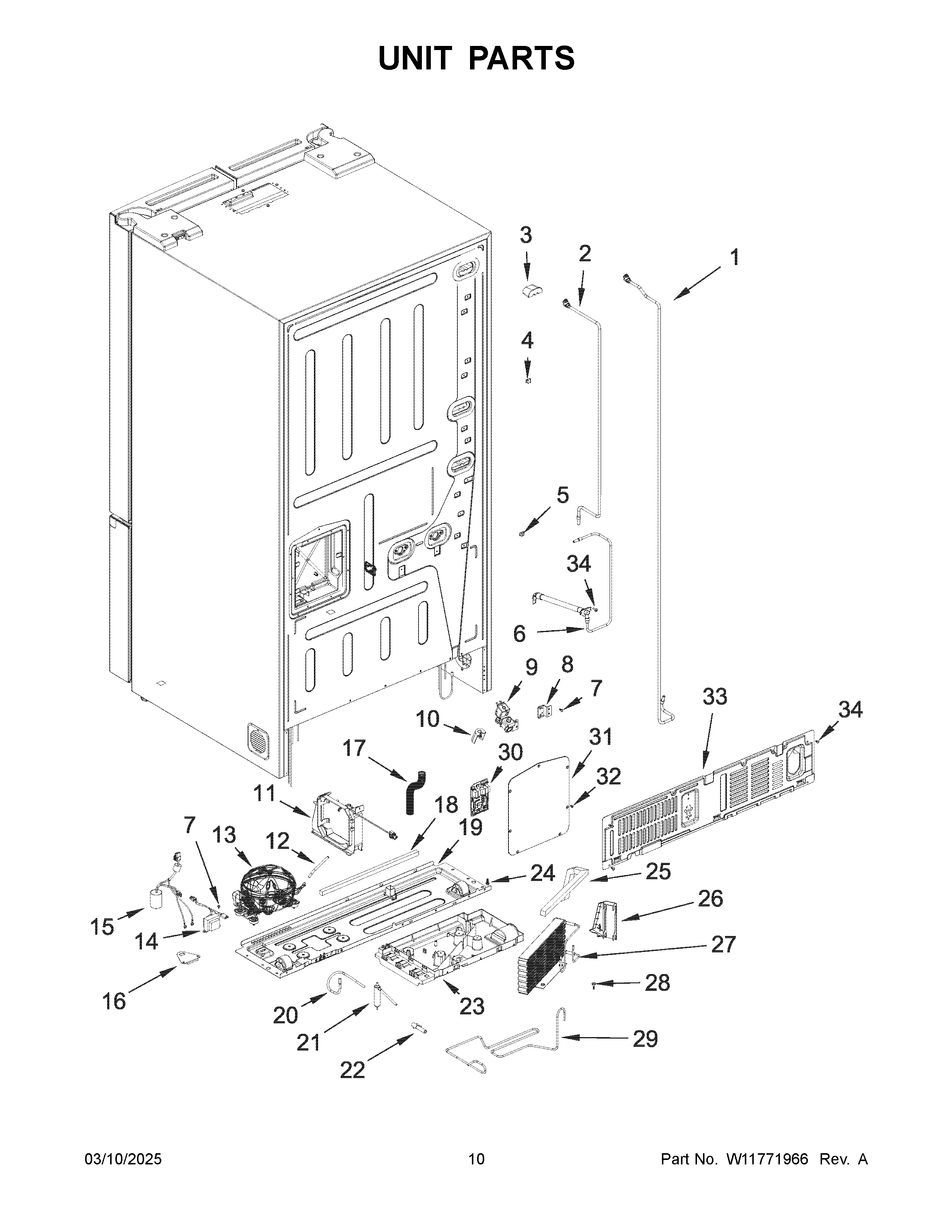 Whirlpool WRFF3136SZ00 bottom-mount refrigerator Parts | Diagrams ...