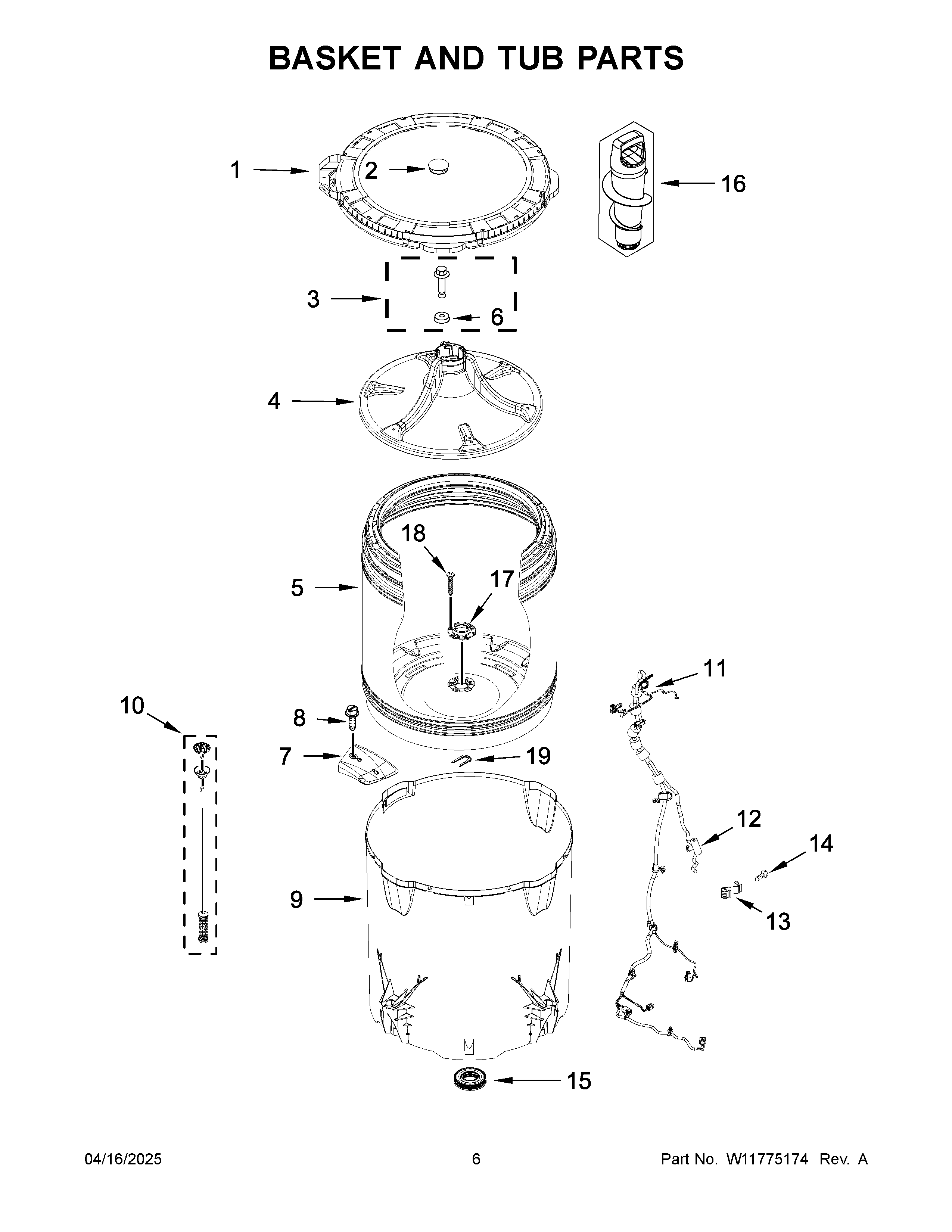 Whirlpool WTW4307SW0 washer Parts | Diagrams | Sears PartsDirect