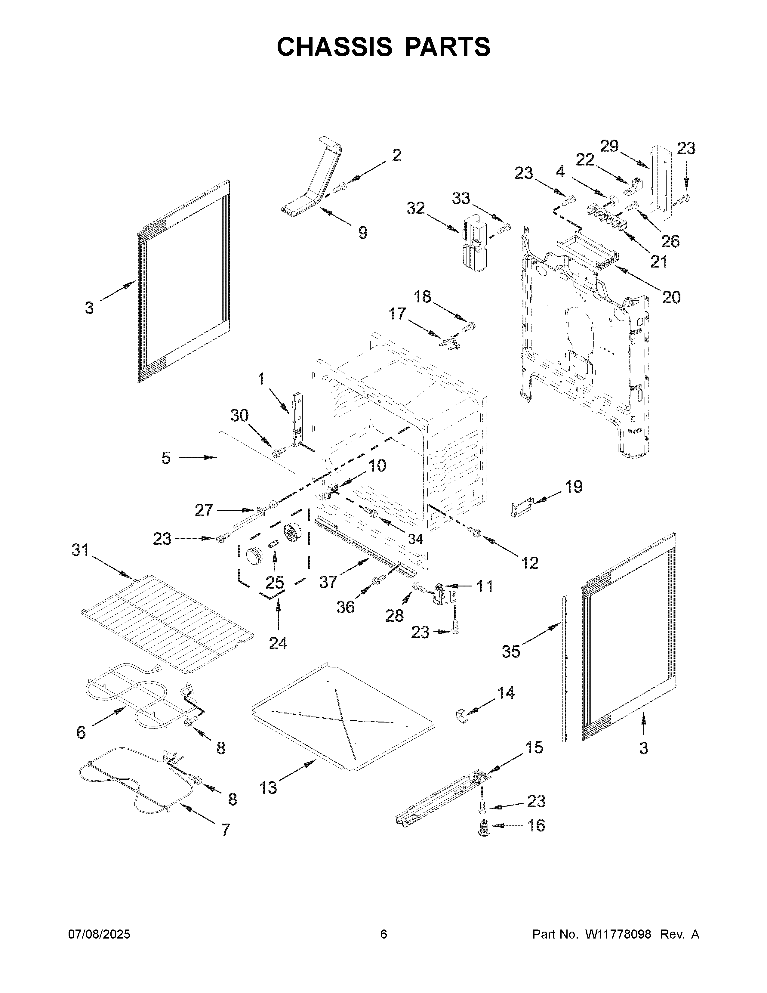 Page - 10 Official Whirlpool WFES3030RB2 electric range parts | Sears ...