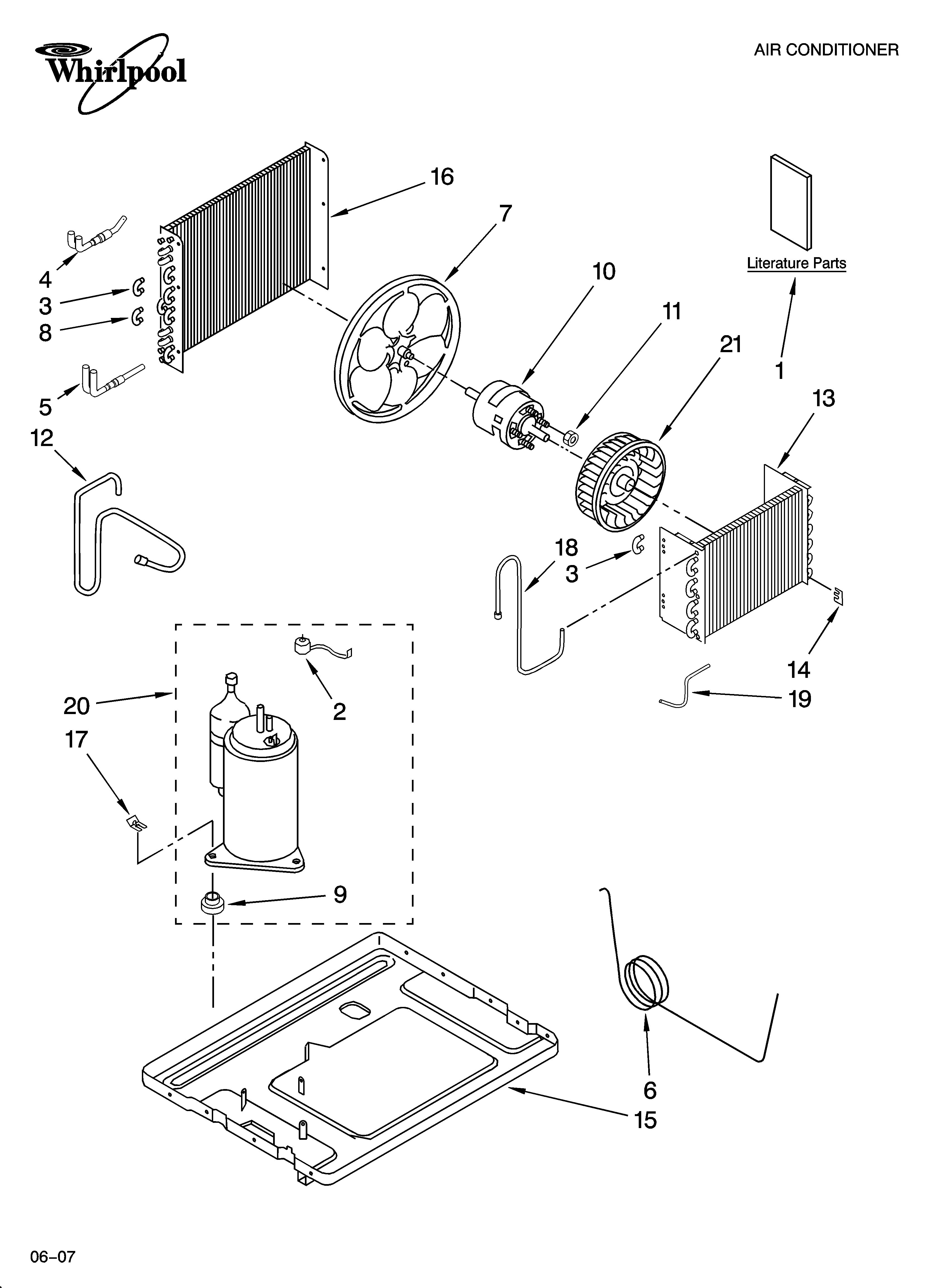 Page - 15 Official Whirlpool ACQ068PS7 room air conditioner parts ...