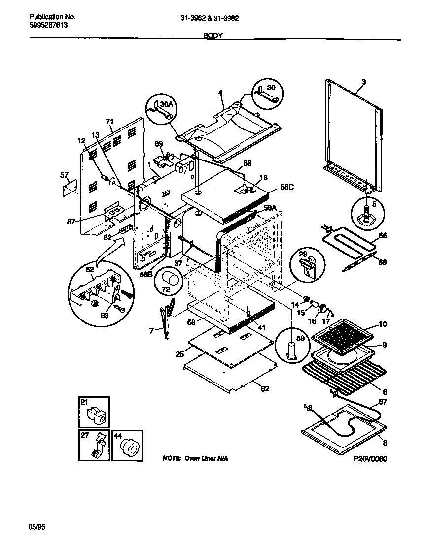 Page - 9 Official Tappan 31-3982-23-03 electric range parts | Sears ...